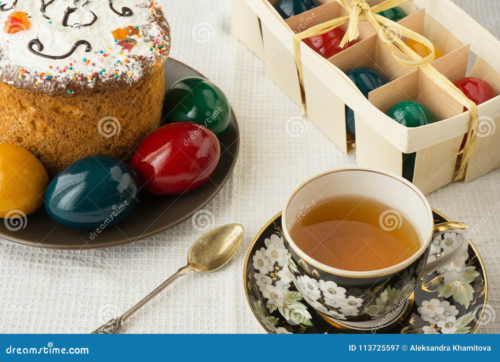 Easter morning breakfast stock image. Image of background - 113725597