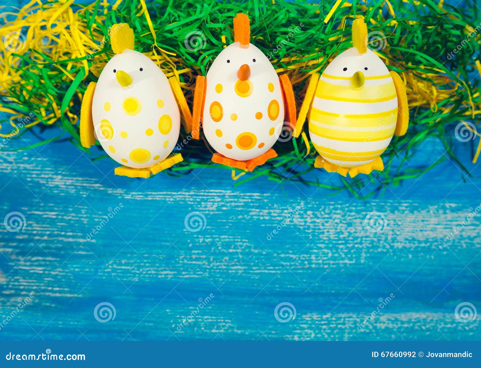 Easter Motives on a Blue Wooden Background Stock Photo - Image of blue ...