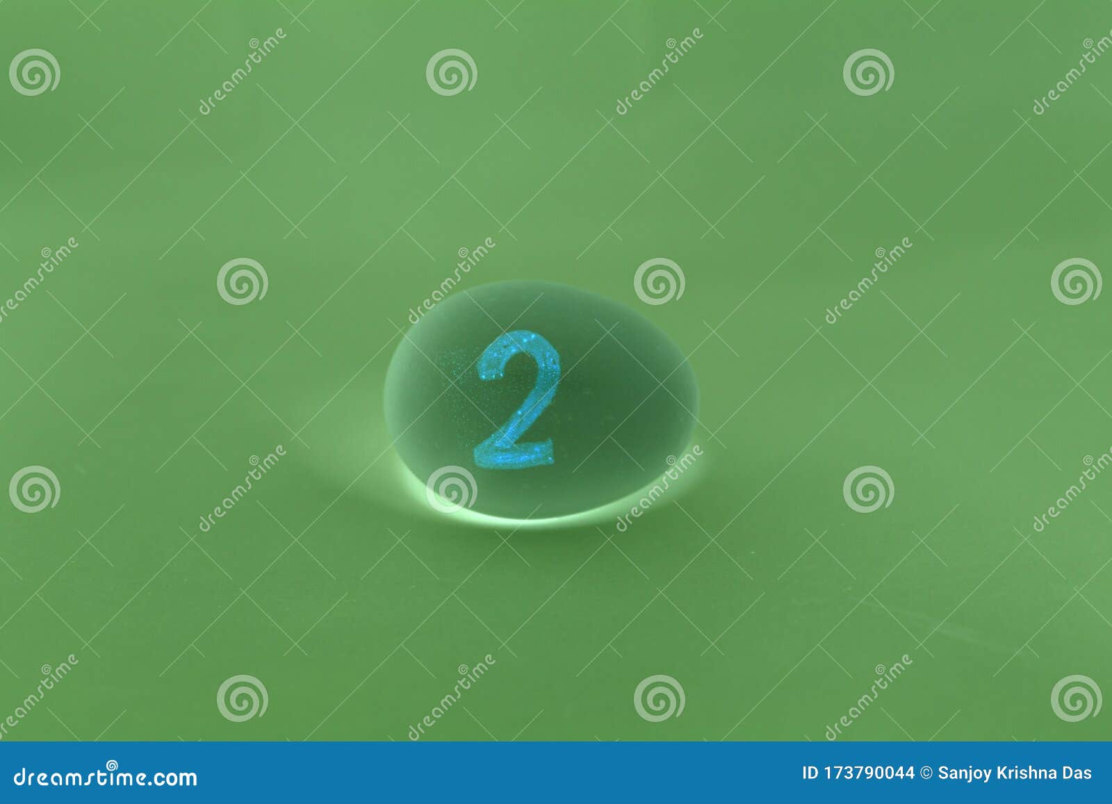 Easter Number on Egg. Easter Egg Number Two Background Stock Photo ...