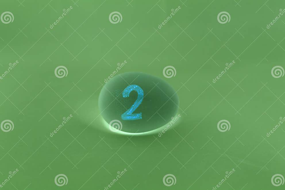 Easter Number on Egg. Easter Egg Number Two Background Stock Photo ...