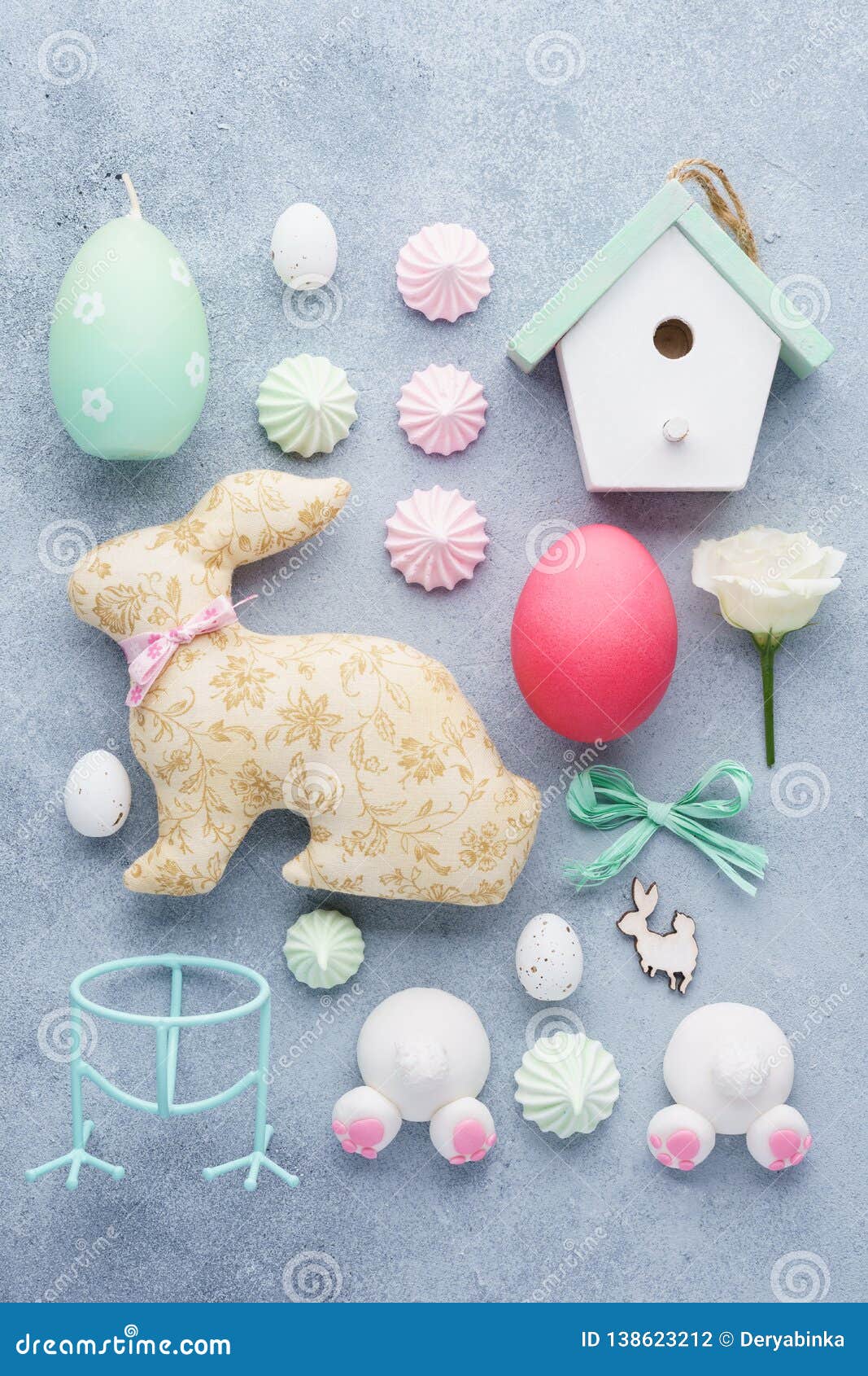 Easter Collection. Rabbit, Funny Bunny Butts, Sweets and Eggs Stock ...