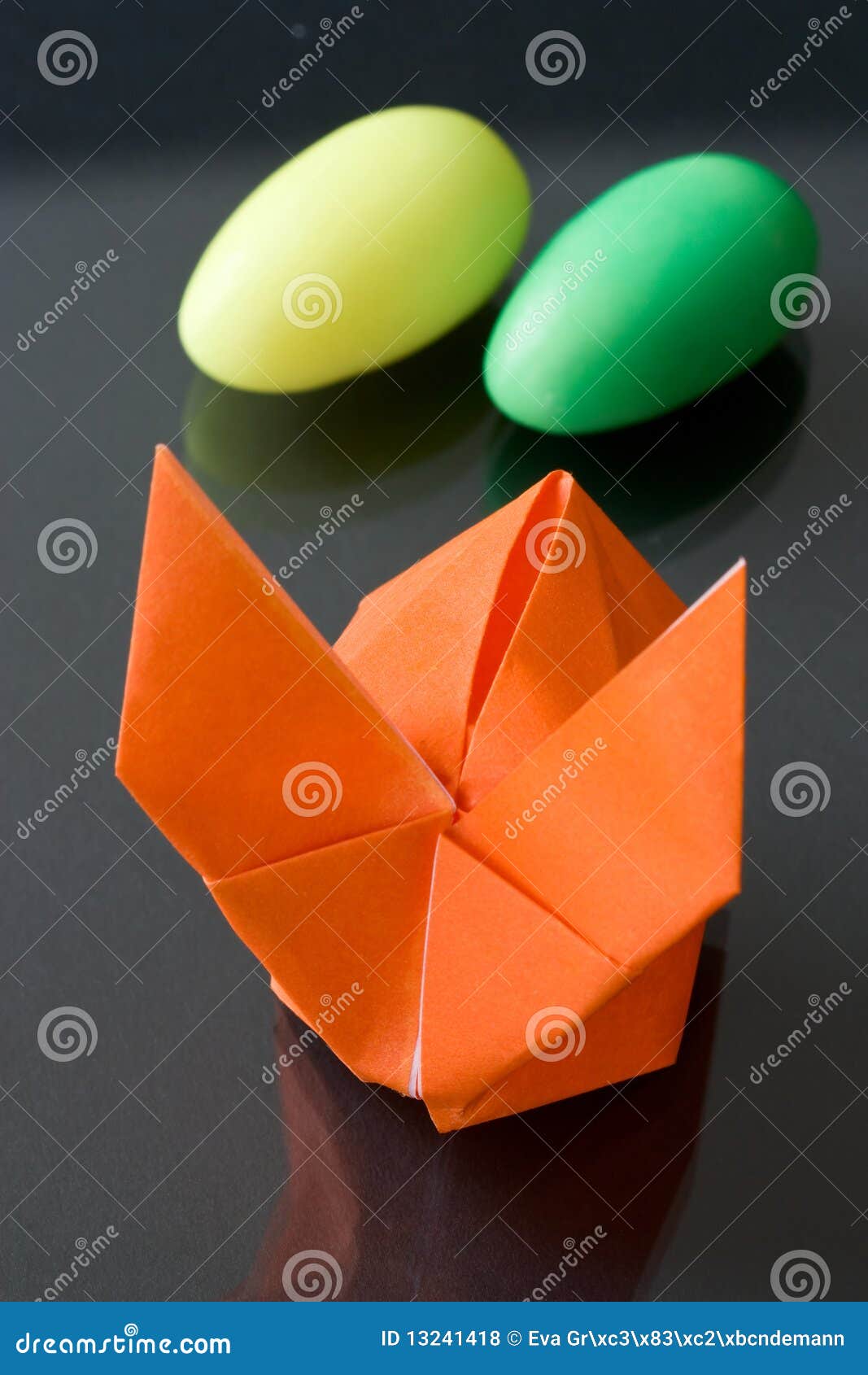 Easter Origami Bunny stock photo. Image of selective - 13241418