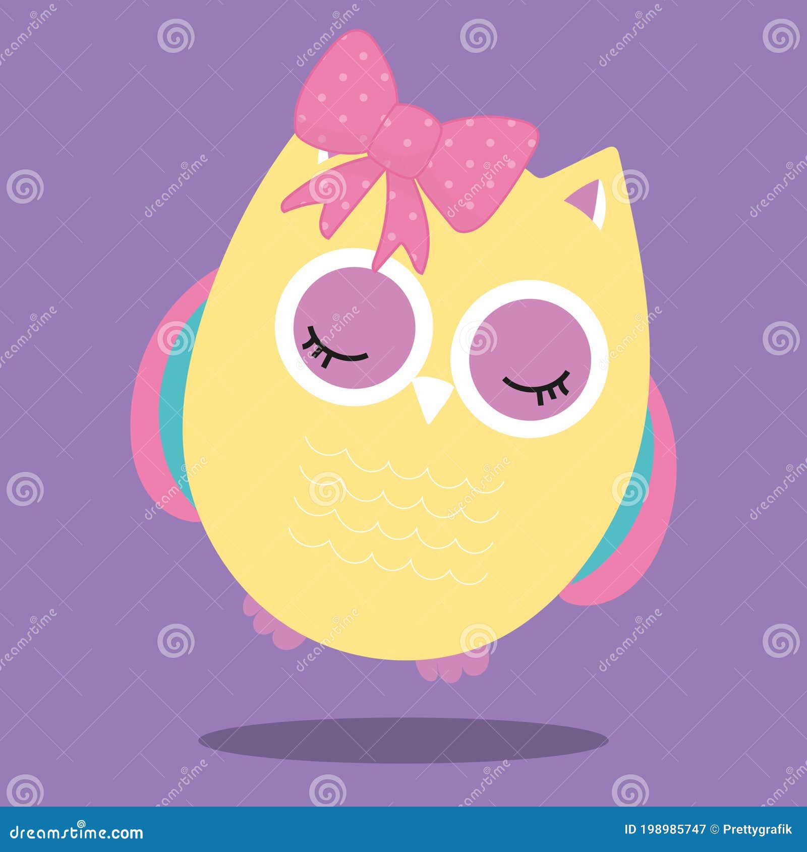 Easter owls blonde owl 08 stock vector. Illustration of vector - 198985747