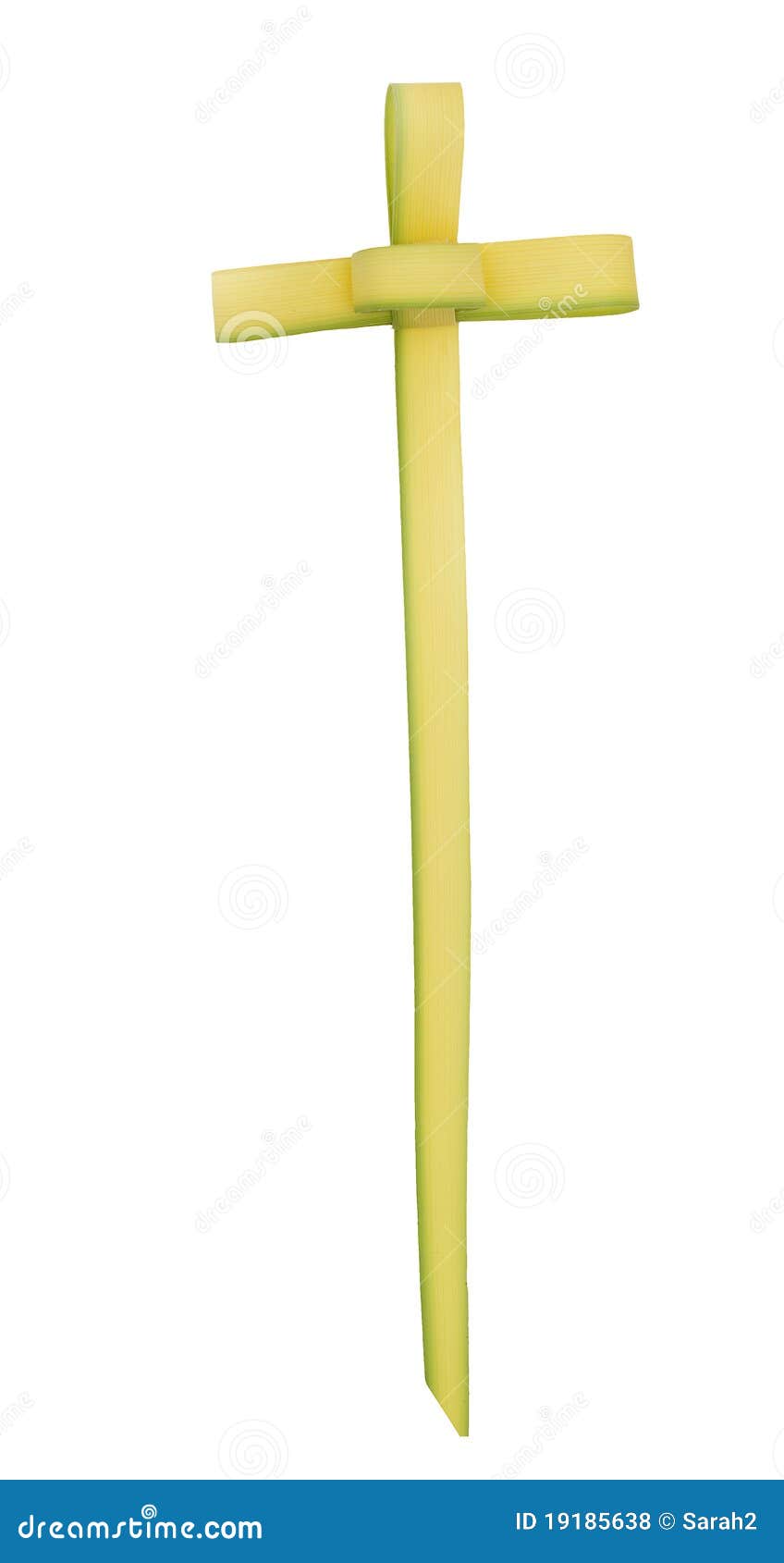 Easter Palm Sunday Cross - Isolated Stock Photo - Image of white ...