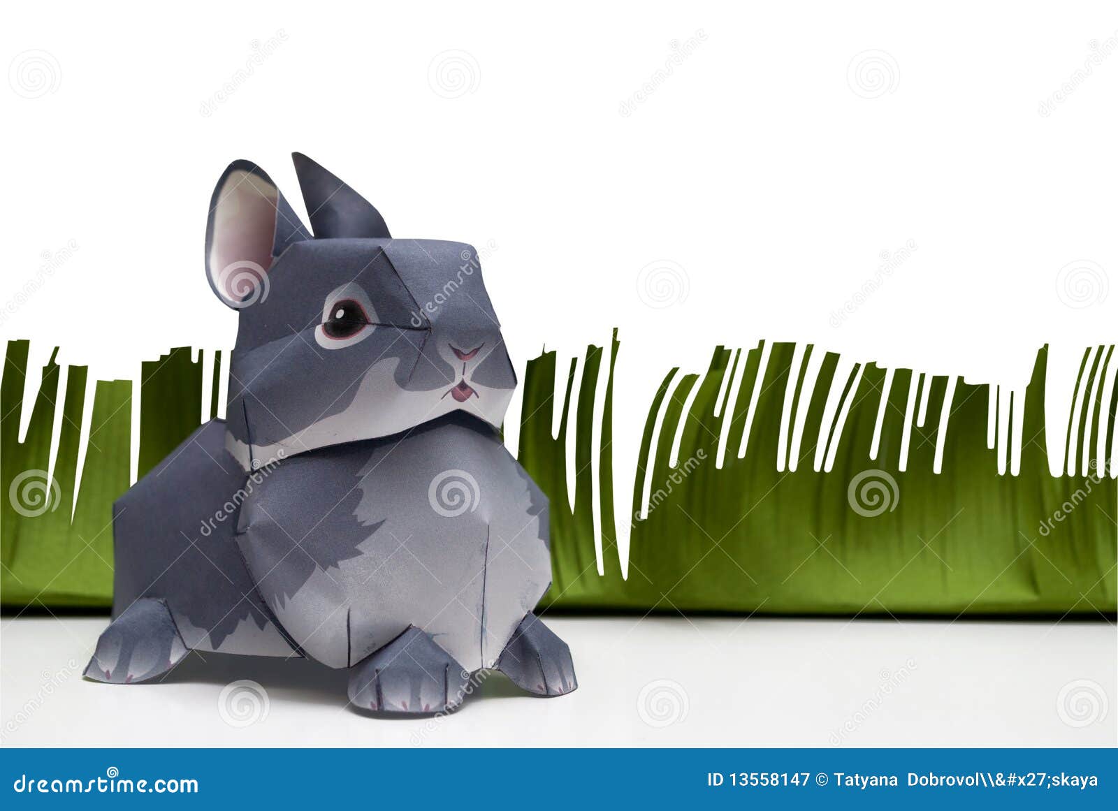 Easter paper rabbit stock image. Image of homemade, improvement - 13558147