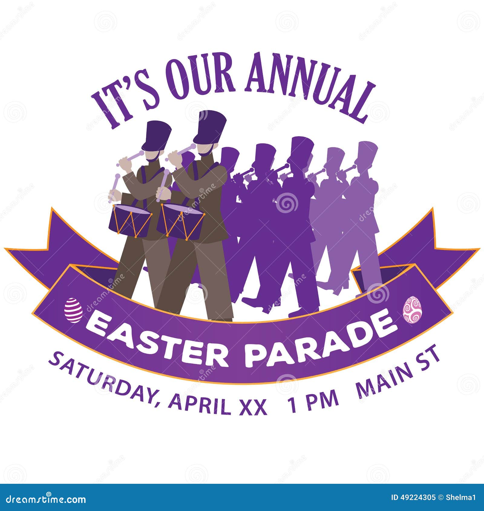 Easter parade design stock vector. Illustration of easter - 49224305