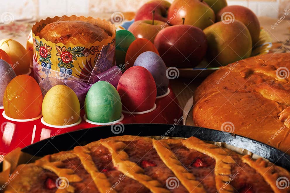 Easter stock photo. Image of dessert, meal, easter, apples - 70725708