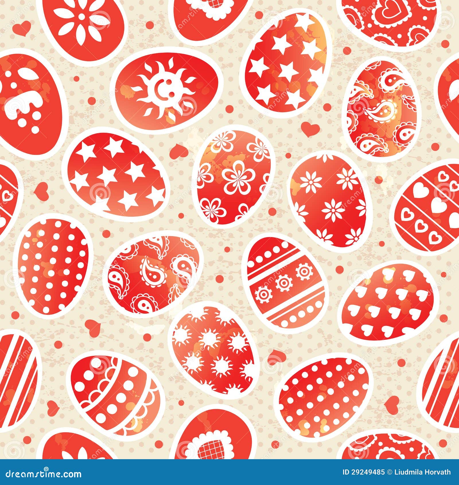 Easter pattern stock vector. Illustration of elements - 29249485