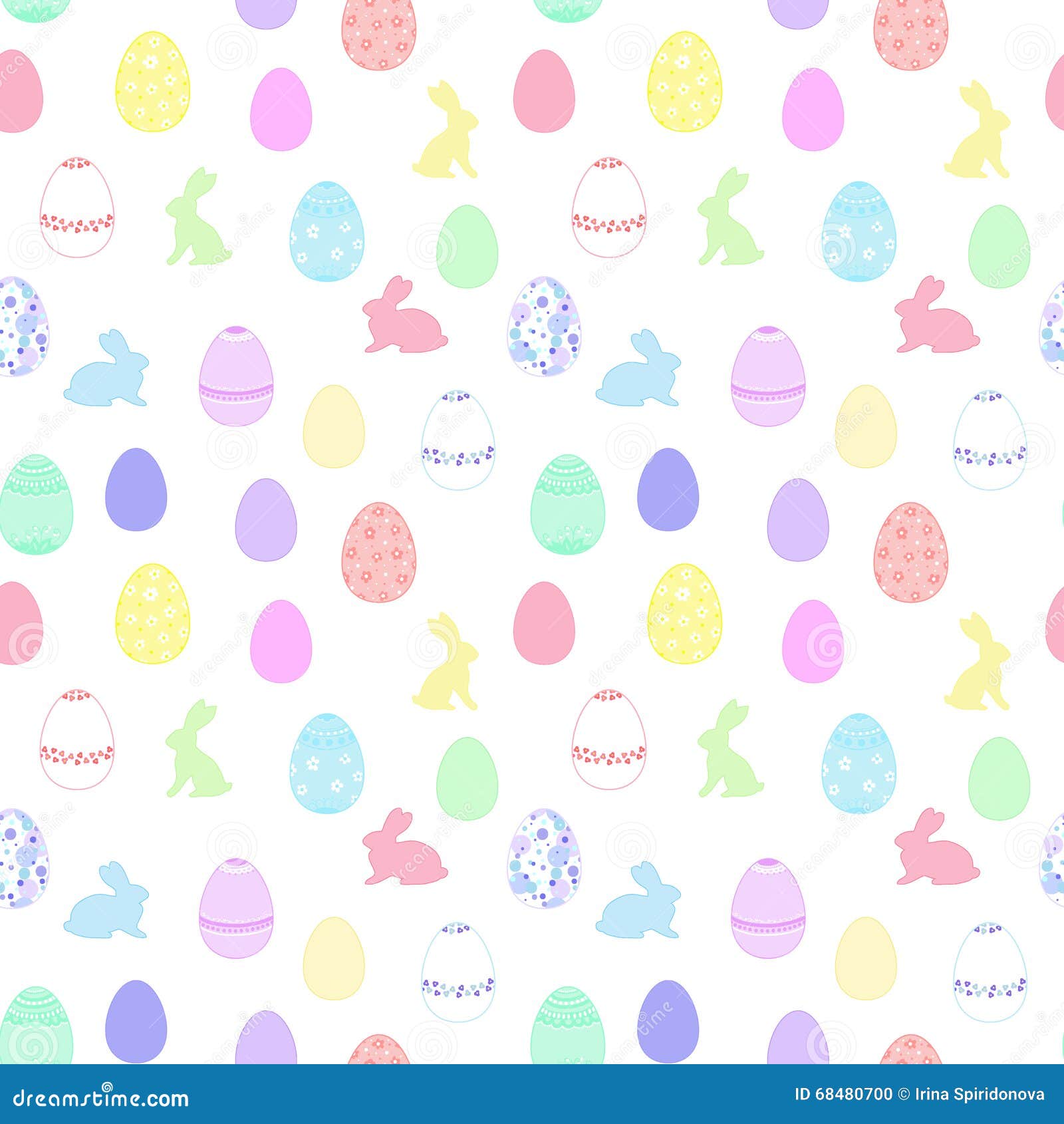 Easter pattern stock vector. Illustration of vector, card - 68480700