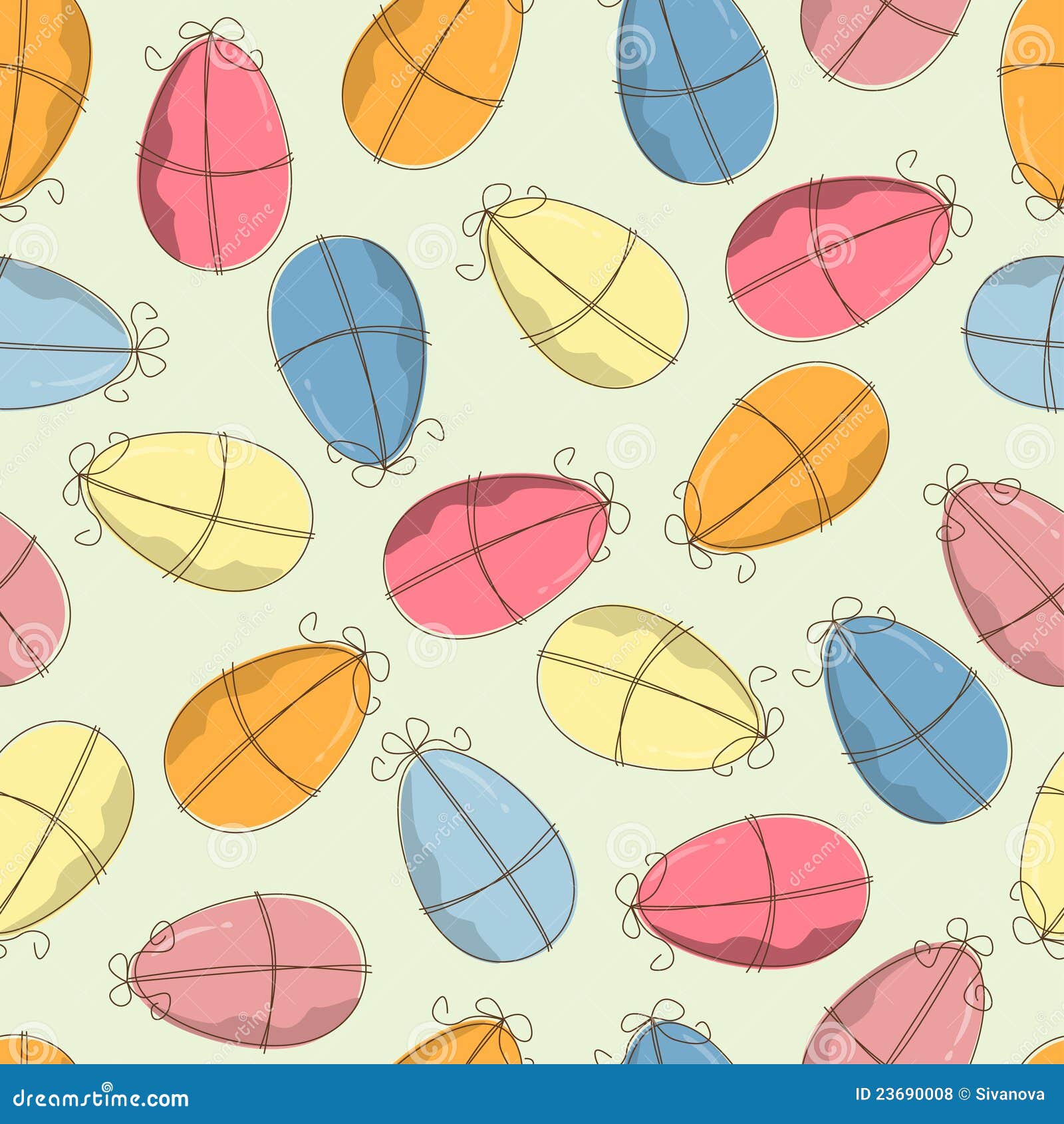 Easter pattern seamless stock vector. Illustration of colors - 23690008