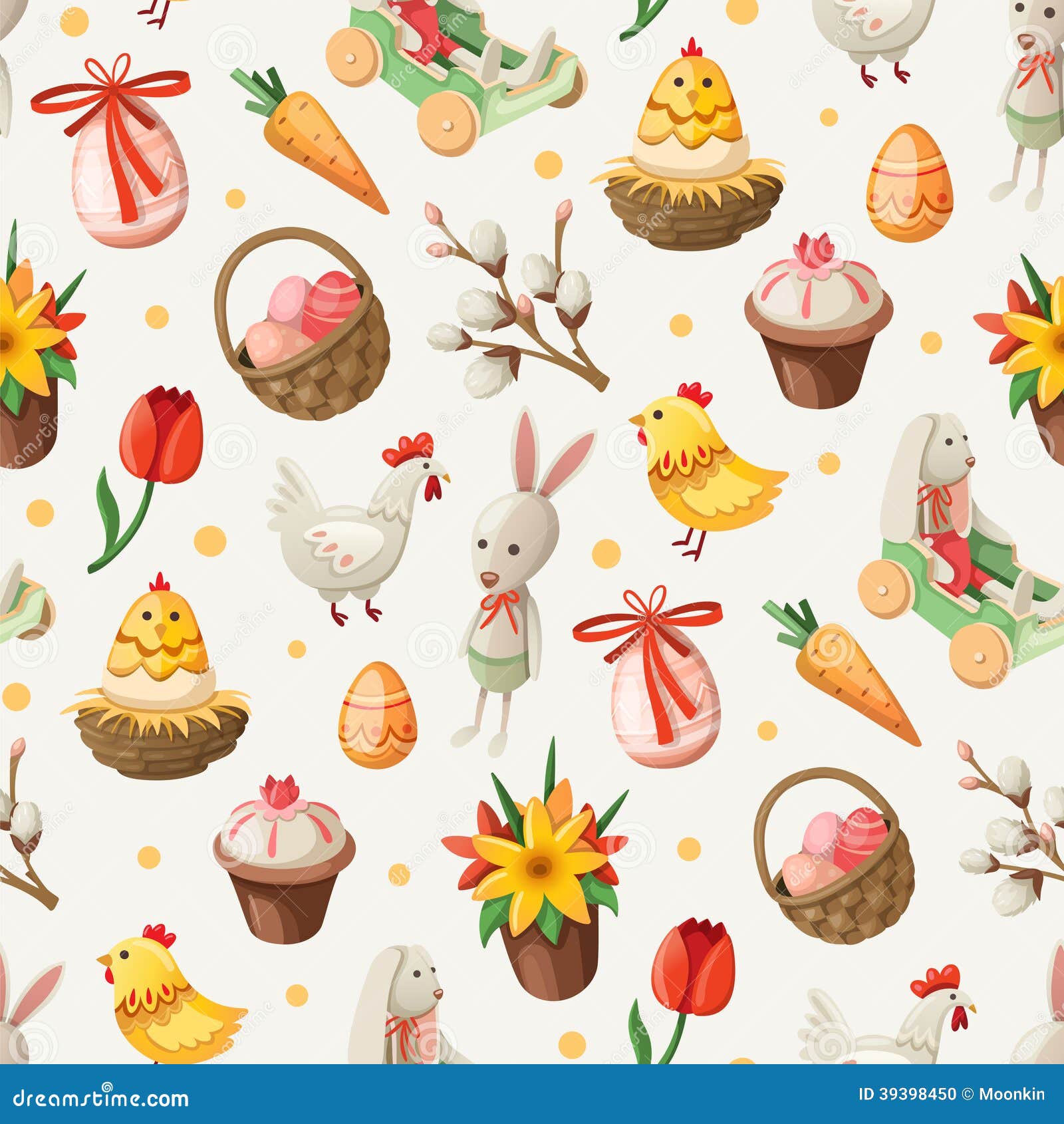 Easter pattern stock vector. Illustration of icons, ornate - 39398450