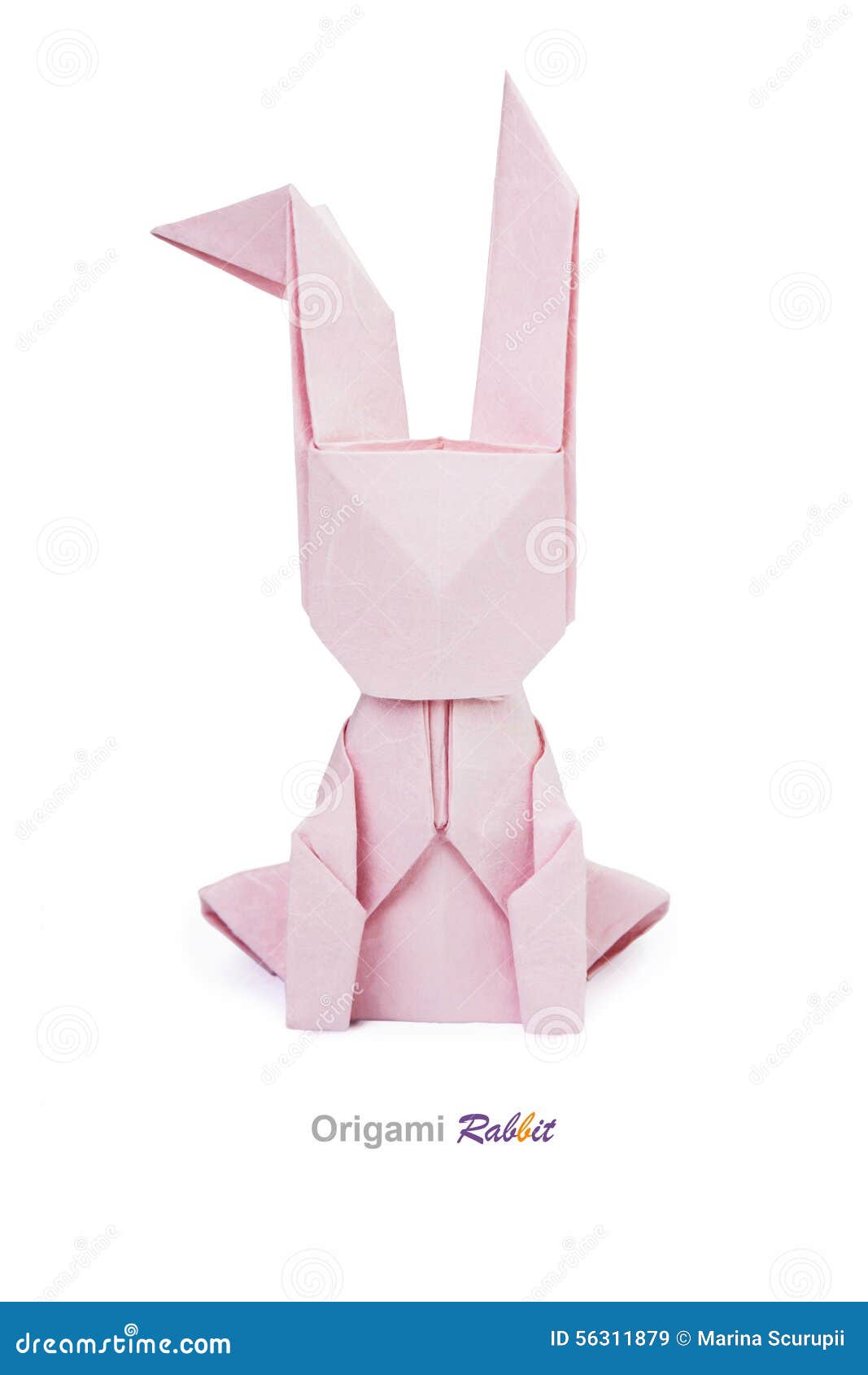 Origami Rabbit By Recycle Papercraft Royalty-Free Stock Photography ...