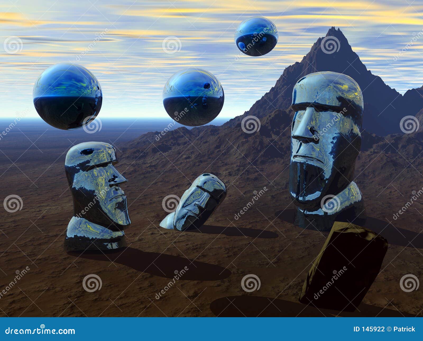 Easter planet. stock illustration. Illustration of planet - 145922