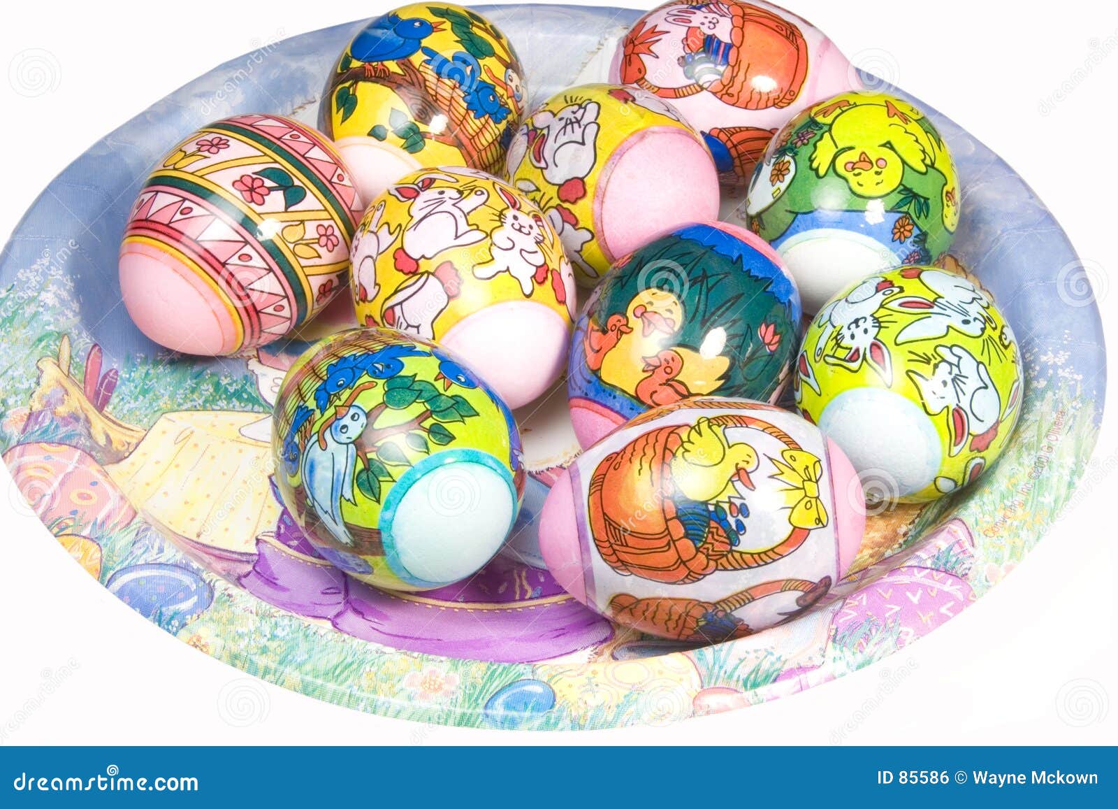 Easter plate stock photo. Image of holidays, colors, food - 85586