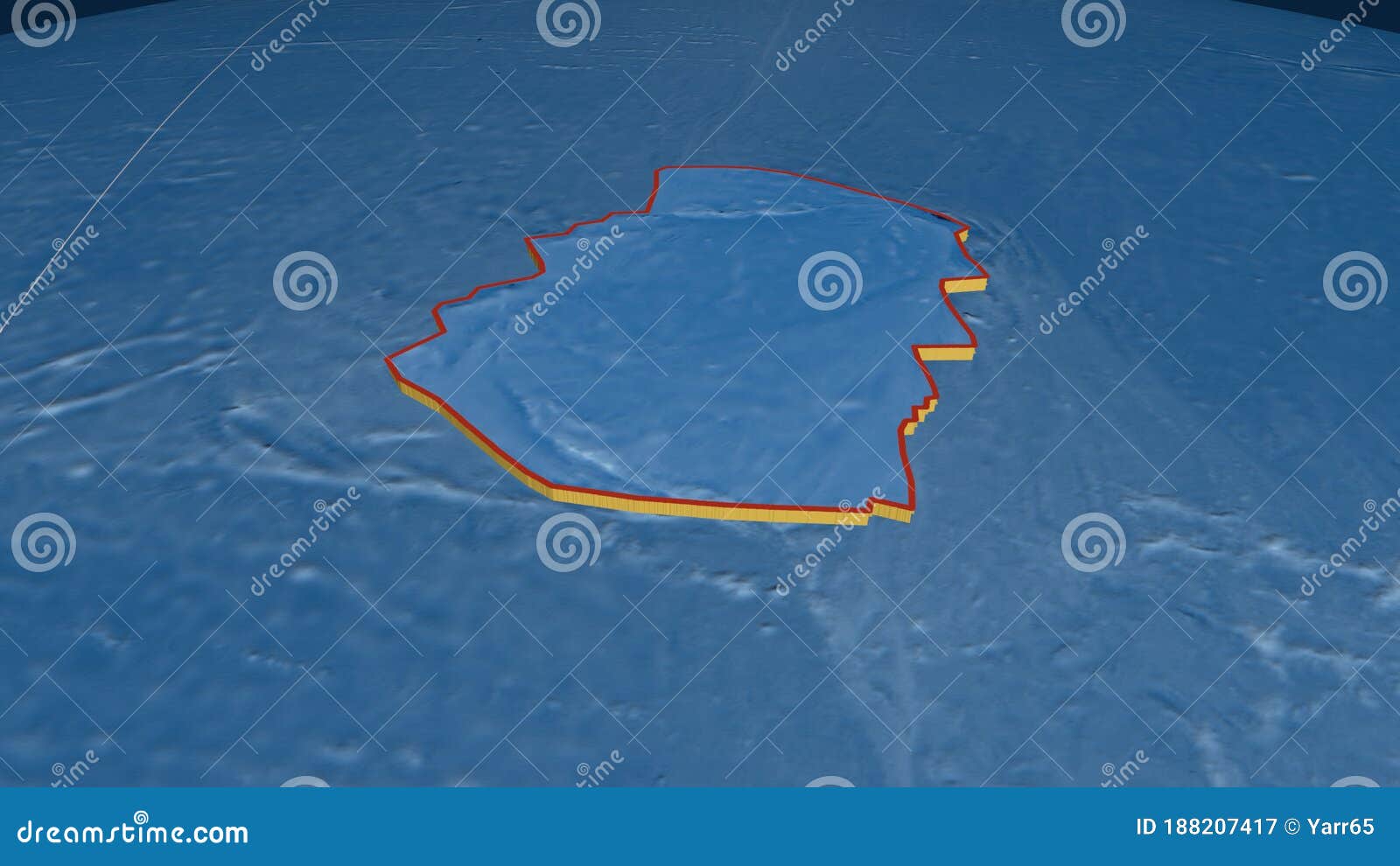 Easter Plate Extruded - Topographic Stock Illustration - Illustration ...