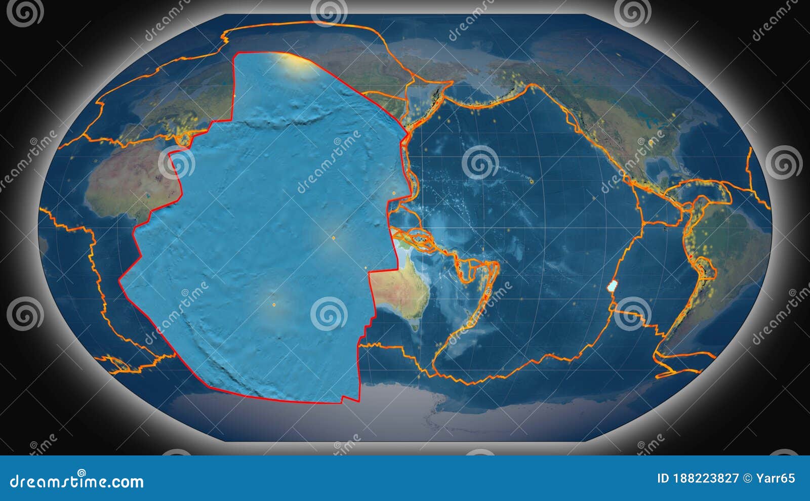 Easter Plate Presented, Kavrayskiy Projection - Topographic Stock ...