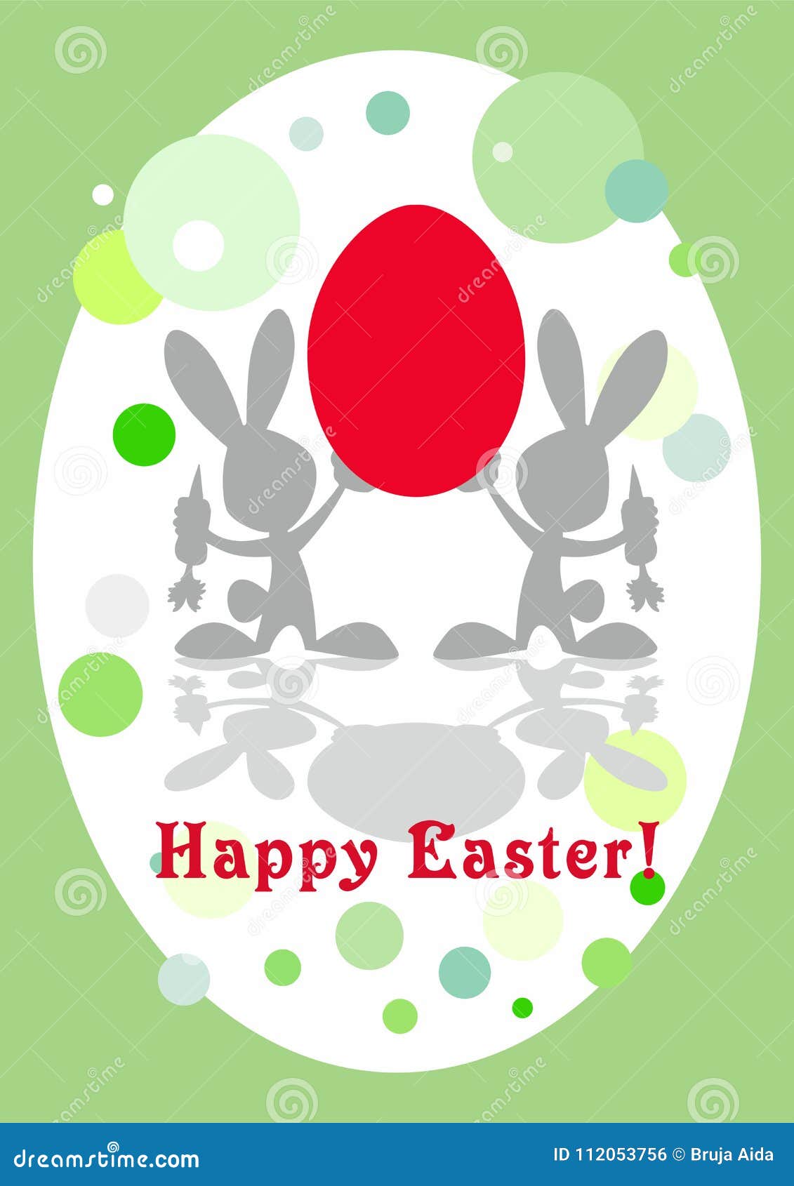 Easter Card/Happy Easter stock illustration. Illustration of postcard ...