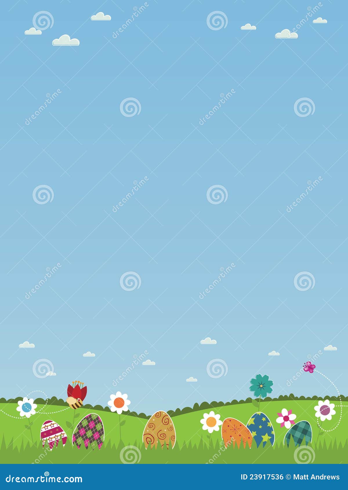 Easter poster stock vector. Illustration of flowers, spring - 23917536