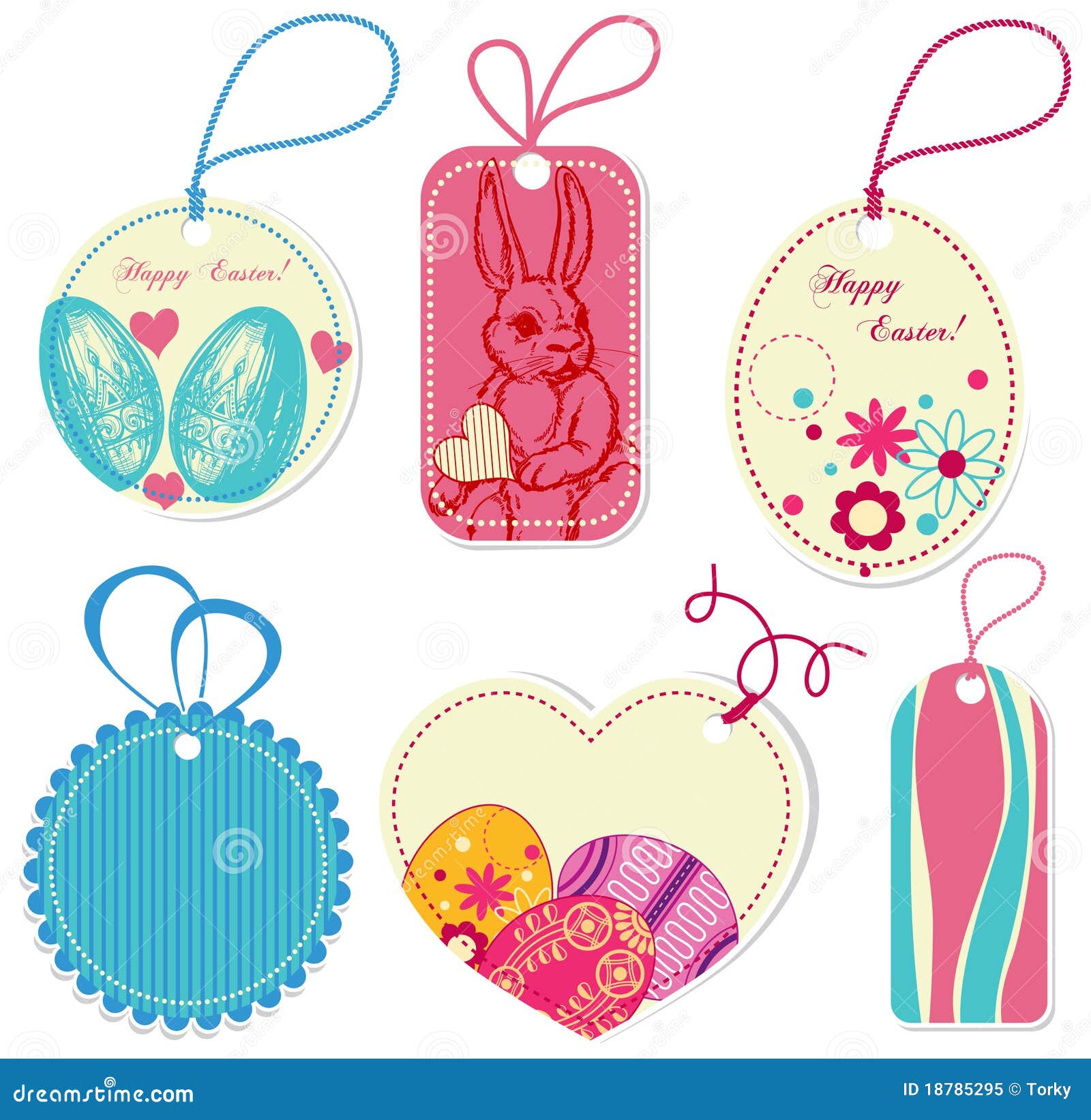 Easter price tags stock vector. Illustration of decoration - 18785295