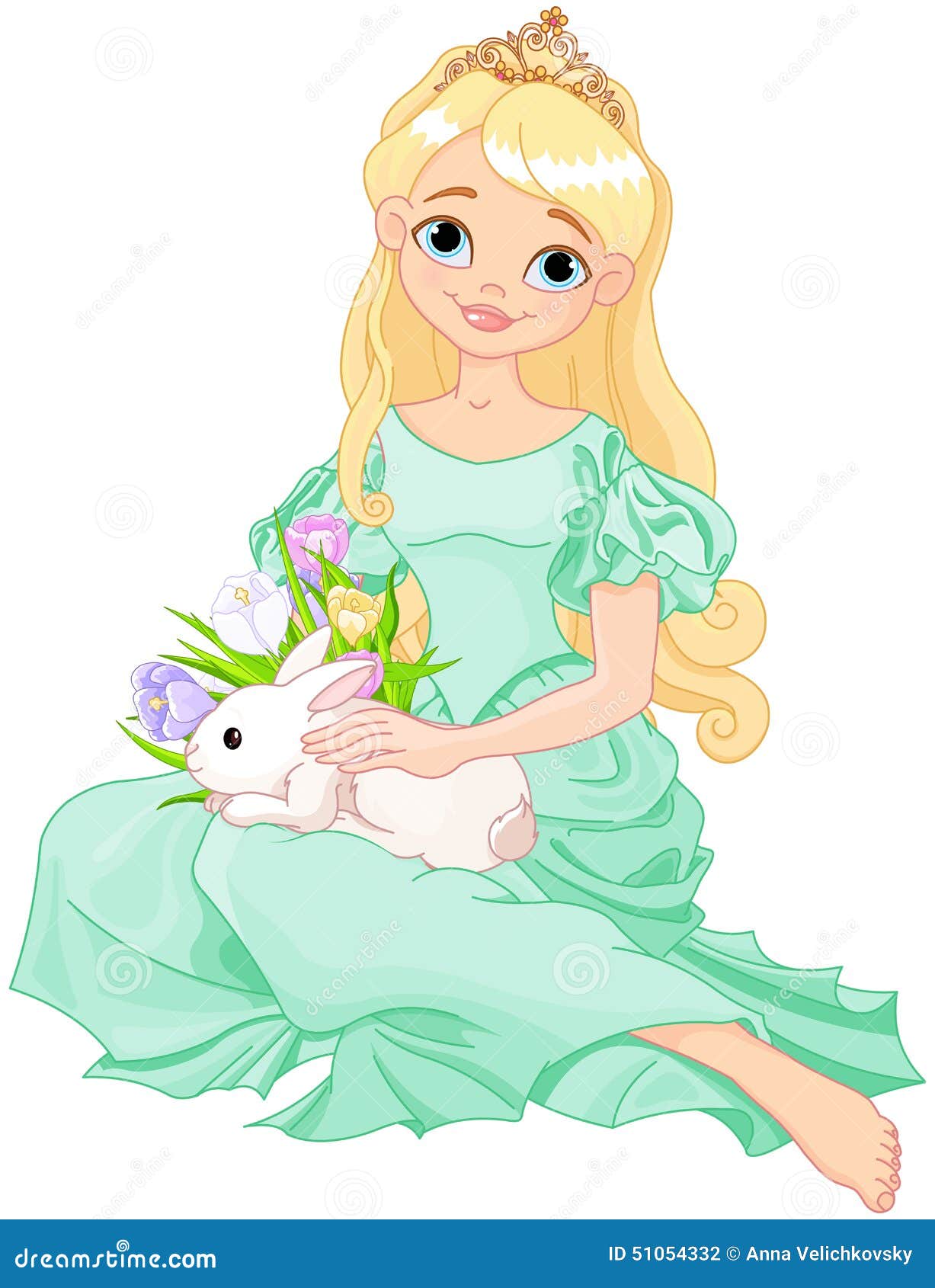 Easter Princess Stock Vector - Image: 51054332