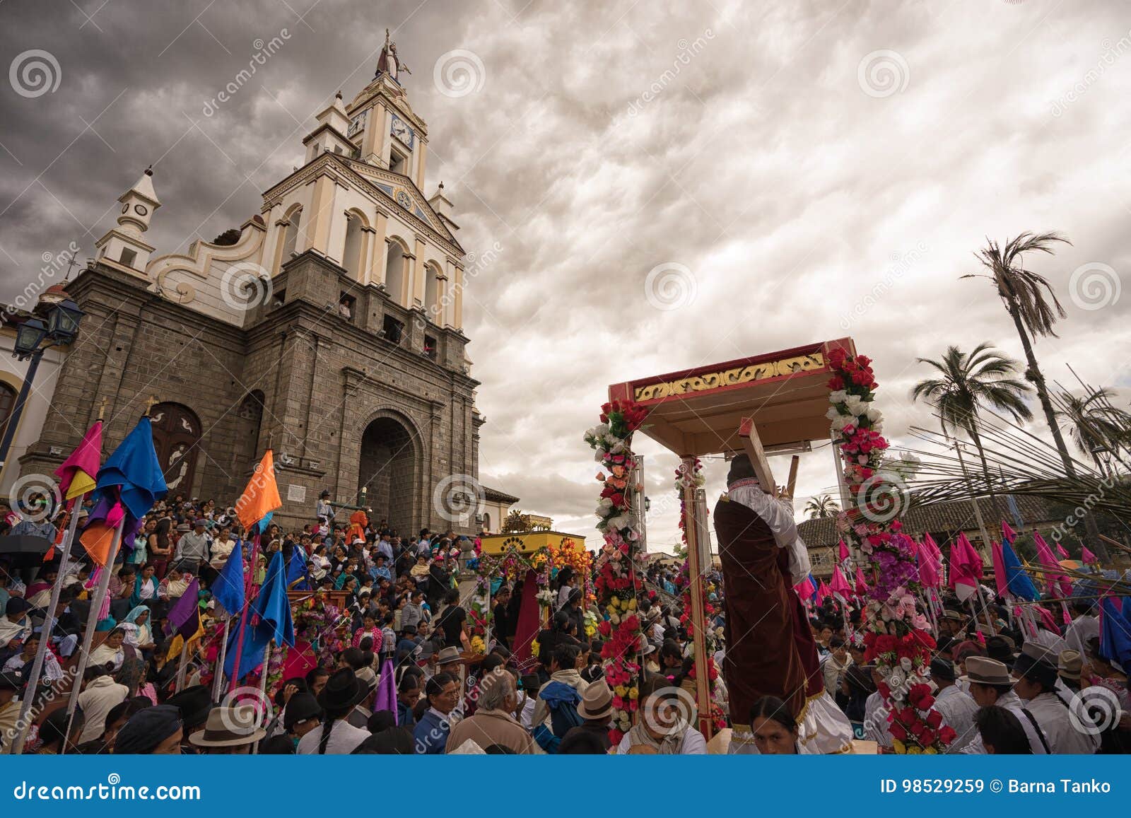 Easter Procession in Cotacachi Ecuador Editorial Stock Image - Image of ...