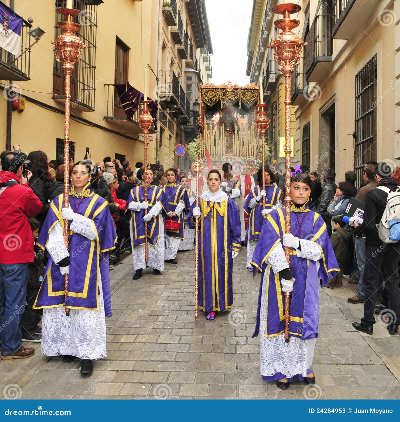 Easter Procession in Granada, Spain Editorial Stock Photo - Image of ...