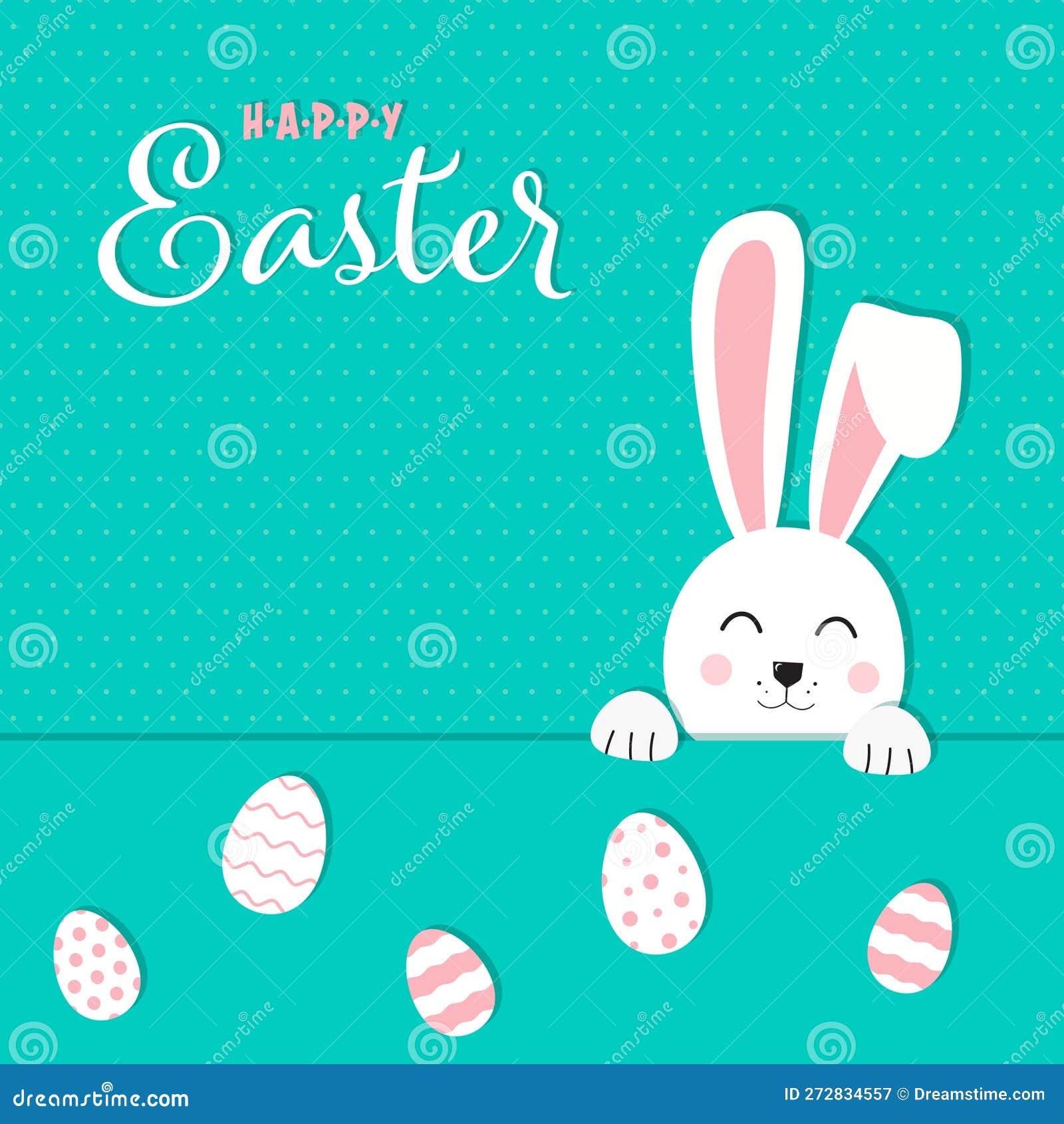 Easter Rabbit, Easter Bunny. Vector Illustration. Easter Day. Happy ...