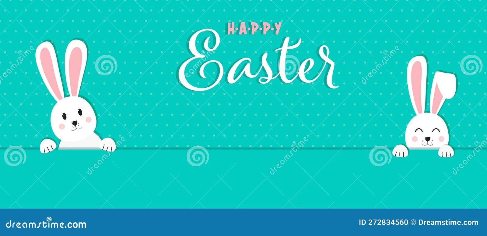 Easter Rabbit, Easter Bunny. Vector Illustration. Easter Day. Happy ...