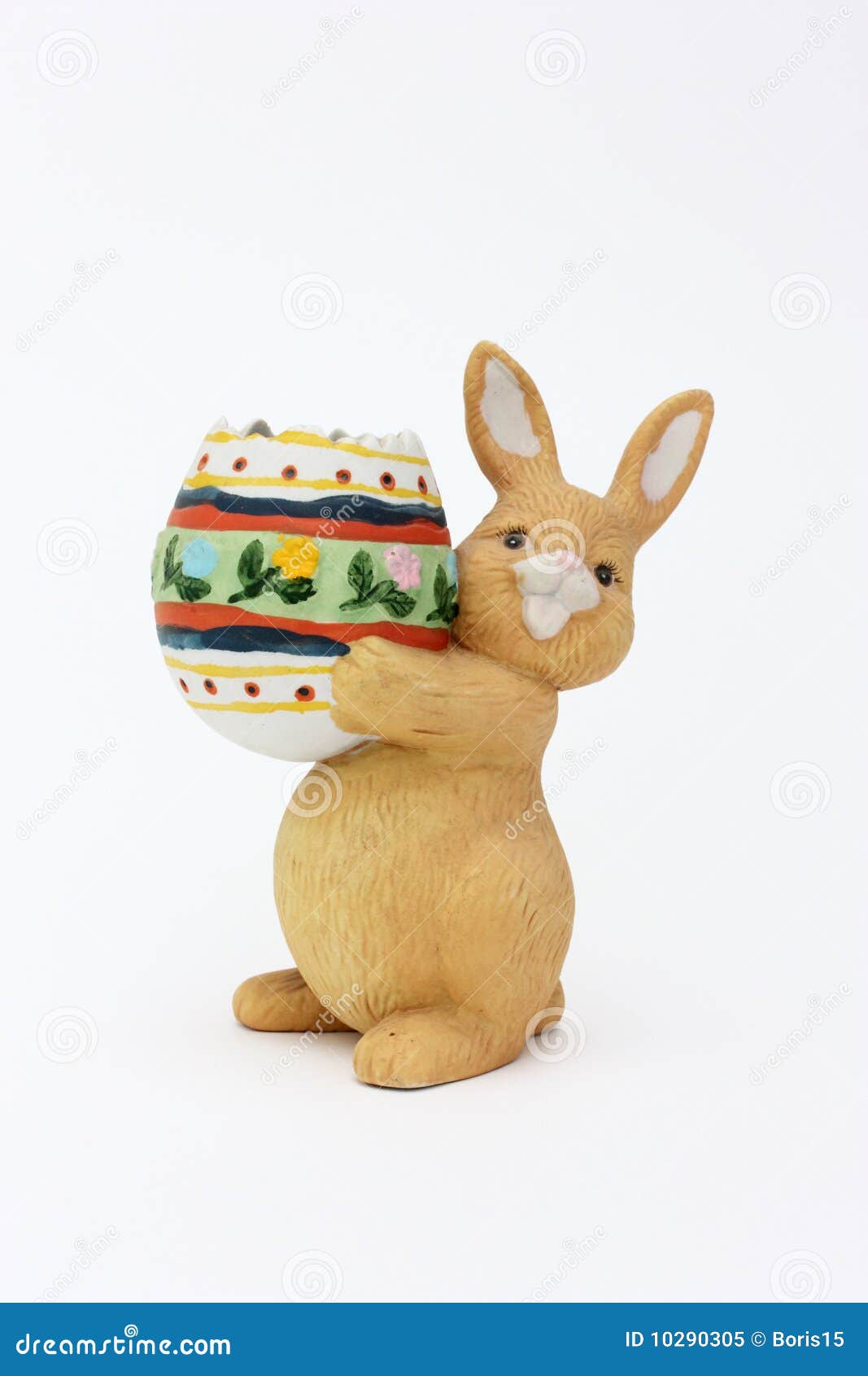 Easter Rabbit with Egg of Clay Stock Image - Image of easter, tradition ...