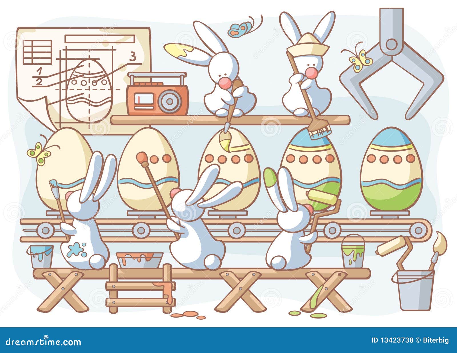 Easter Egg Factory Stock Illustrations – 99 Easter Egg Factory Stock ...
