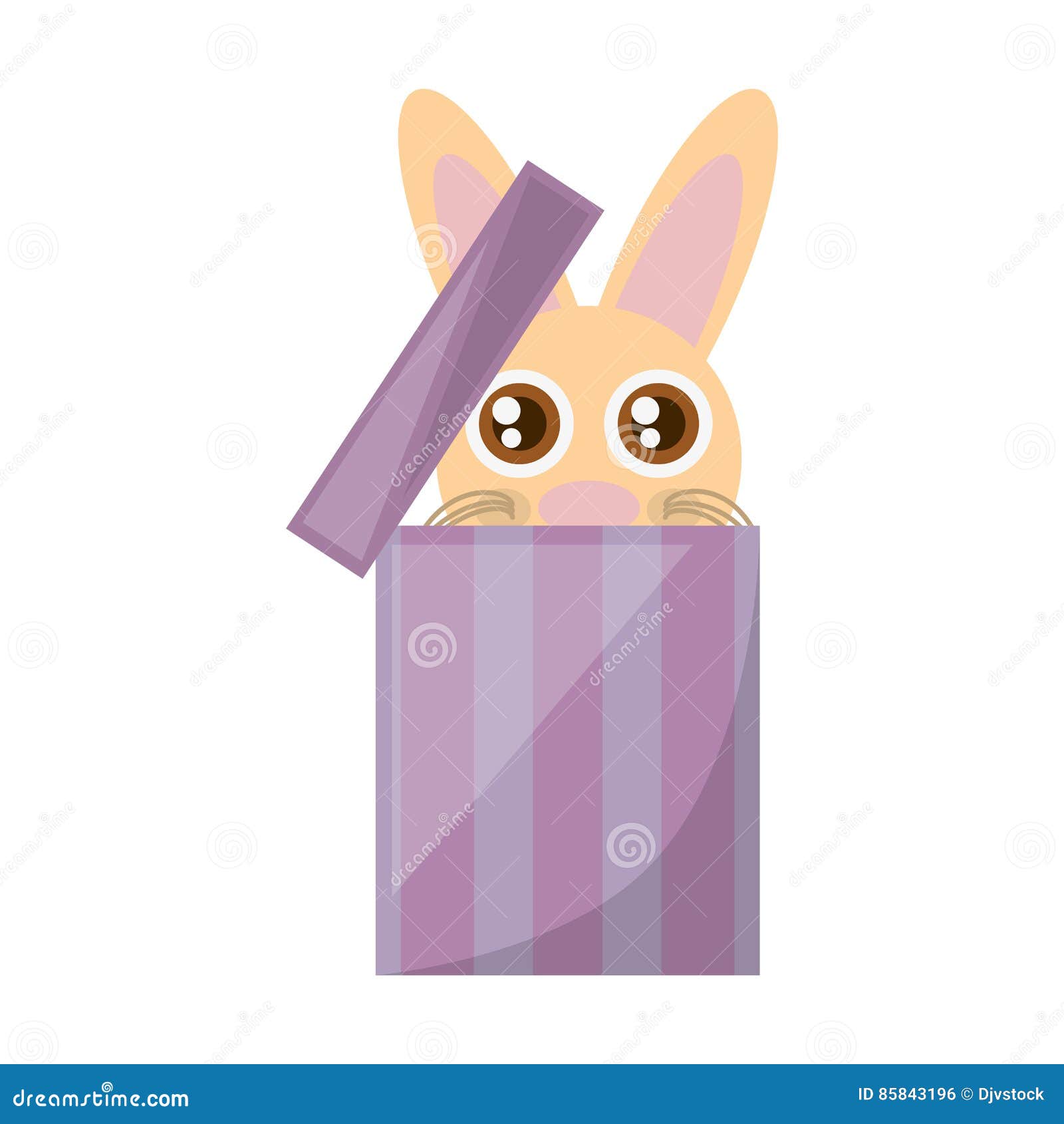 Easter Rabbit Inside Gift Icon Stock Illustration - Illustration of ...