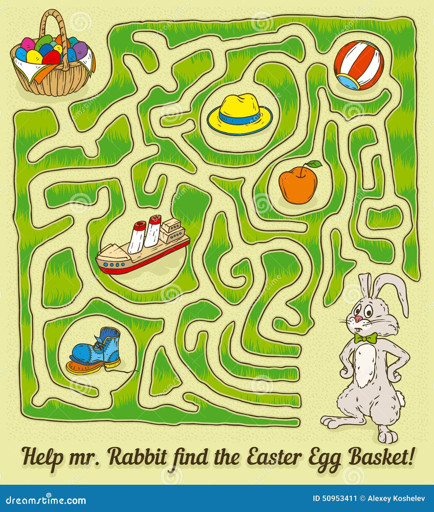 Easter Rabbit Maze Game stock vector. Illustration of game - 50953411 Easter Rabbit Maze Game stock vector. Illustration of game - 50953411