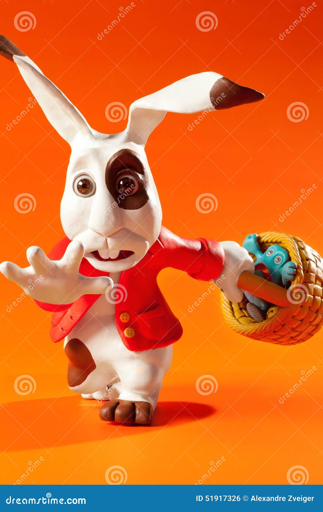 Easter rabbit run stock photo. Image of color, greeting - 51917326