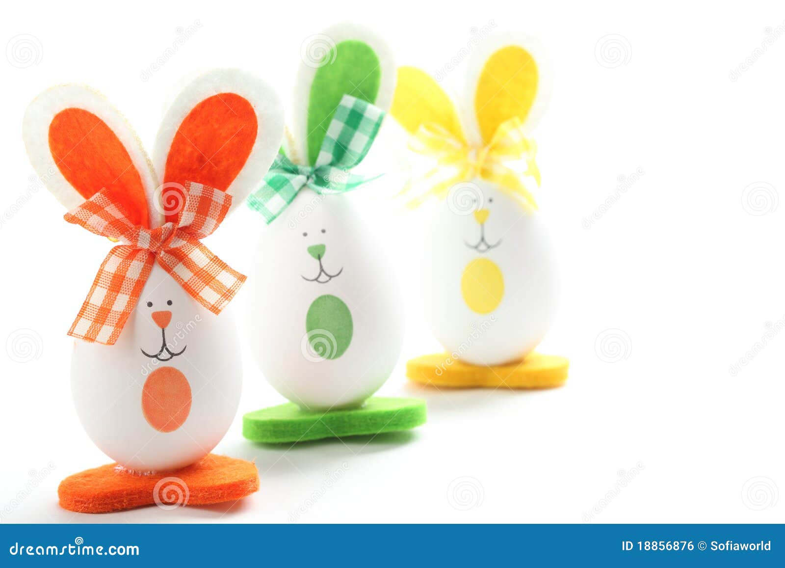 Easter rabbits stock photo. Image of traditional, painted - 18856876