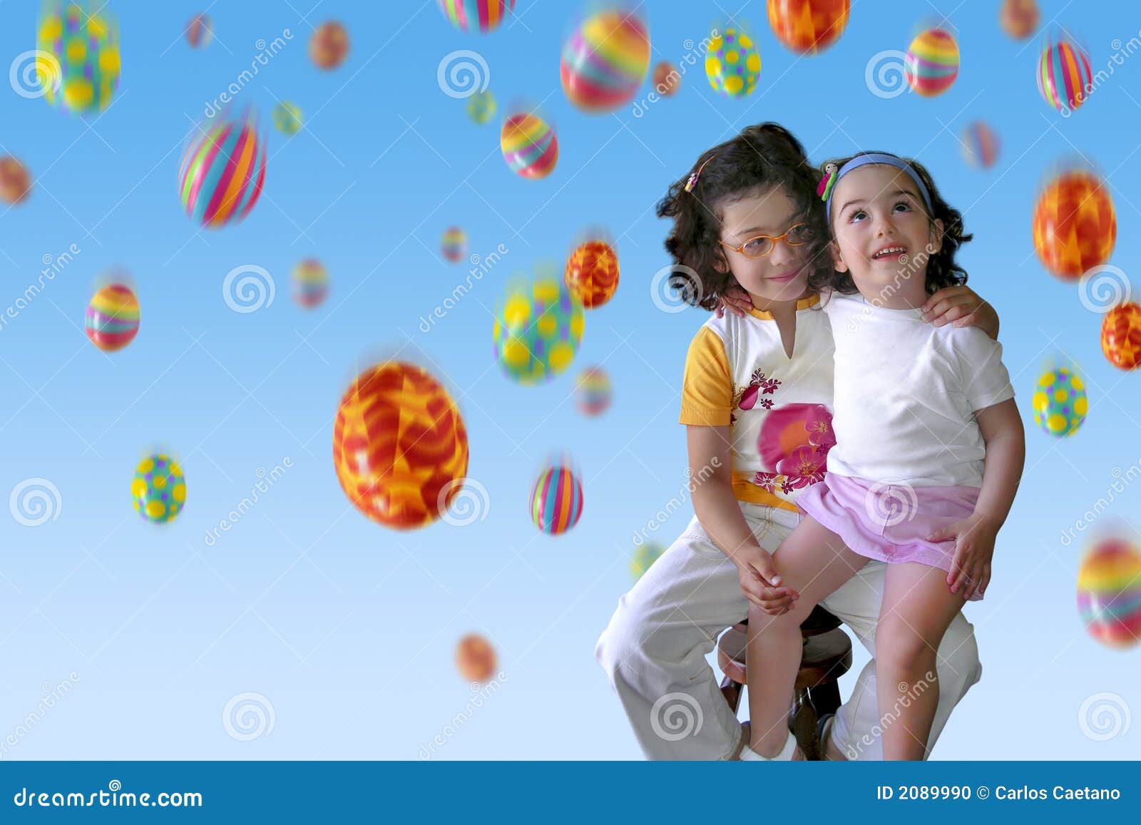 Easter Rain stock photo. Image of friendship, laugh, candy - 2089990