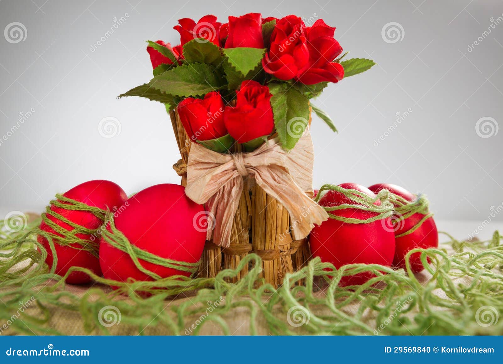 Easter red eggs stock photo. Image of closeup, detail - 29569840