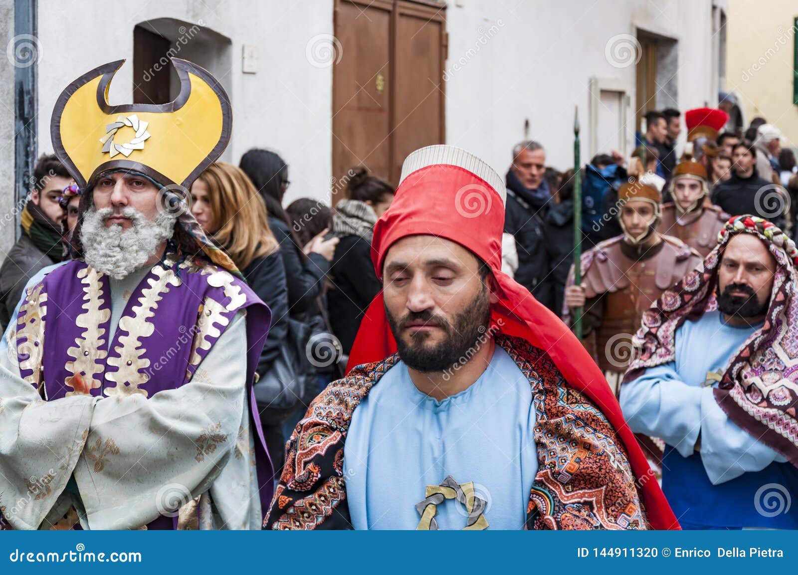Easter Religious Procession in Barile, Basilicata Italy Editorial Image ...