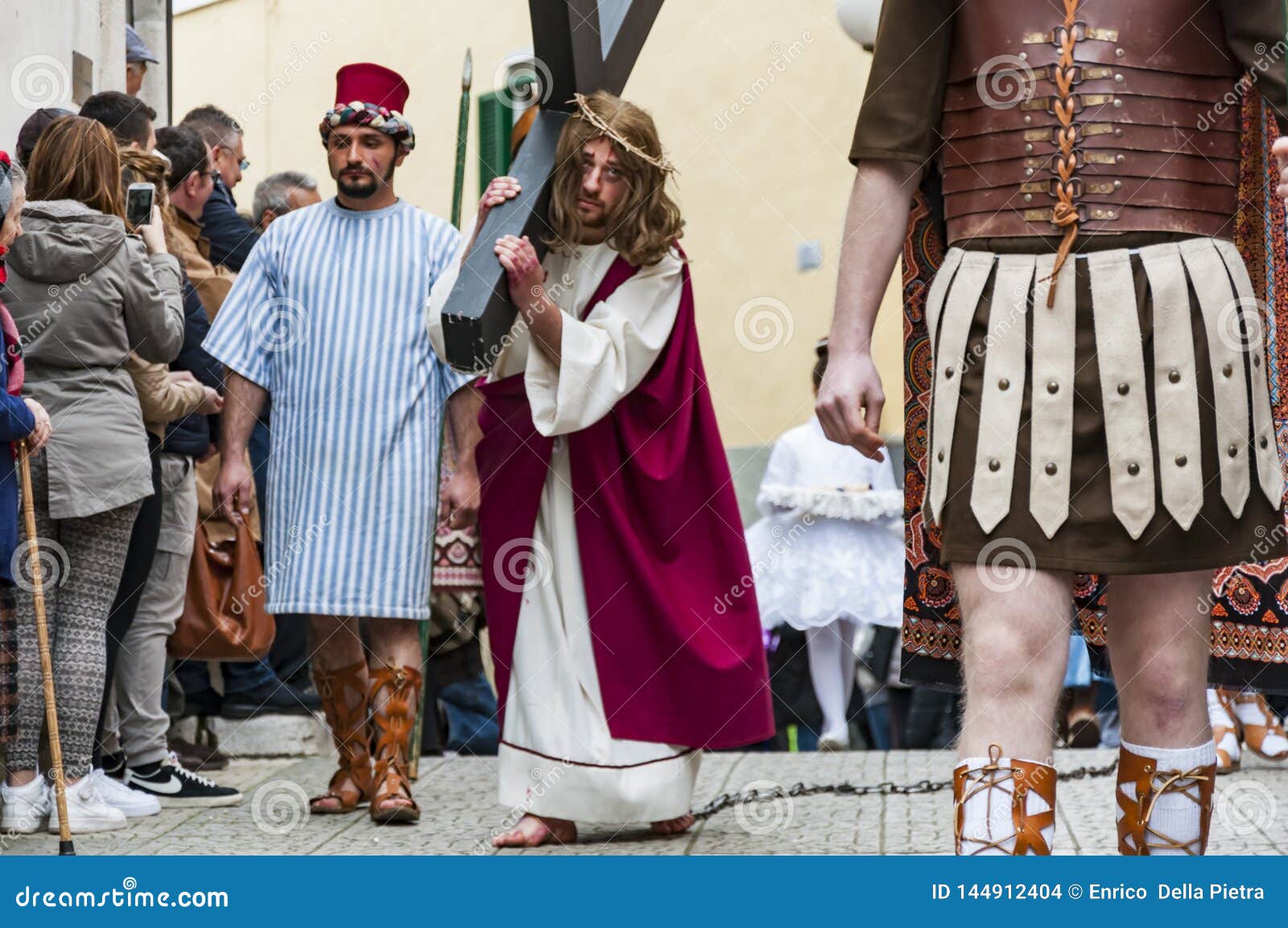 Easter Religious Procession in Barile, Basilicata Italy Editorial Stock ...