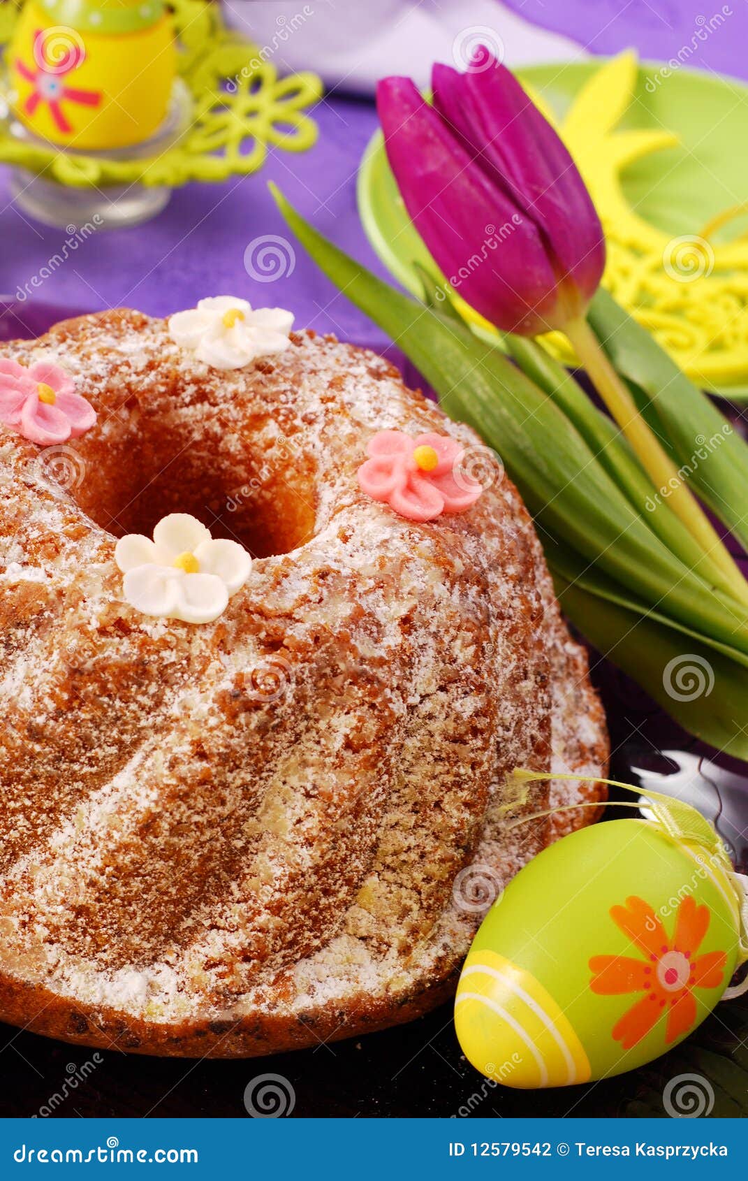 Easter ring cake stock photo. Image of holiday, baking - 12579542