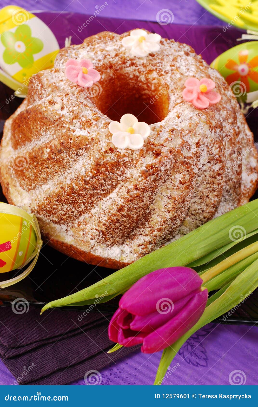 Easter ring cake stock image. Image of delicious, holiday - 12579601