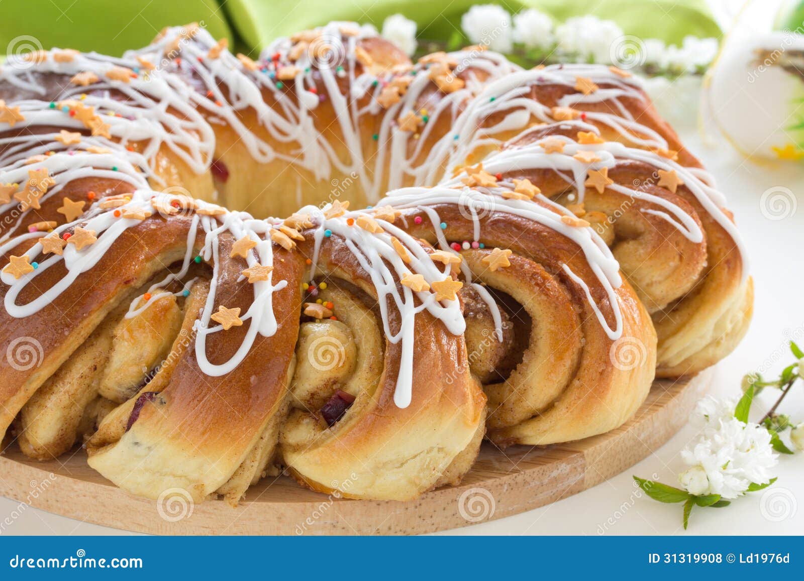 Easter ring stock photo. Image of homemade, kugelhopf - 31319908