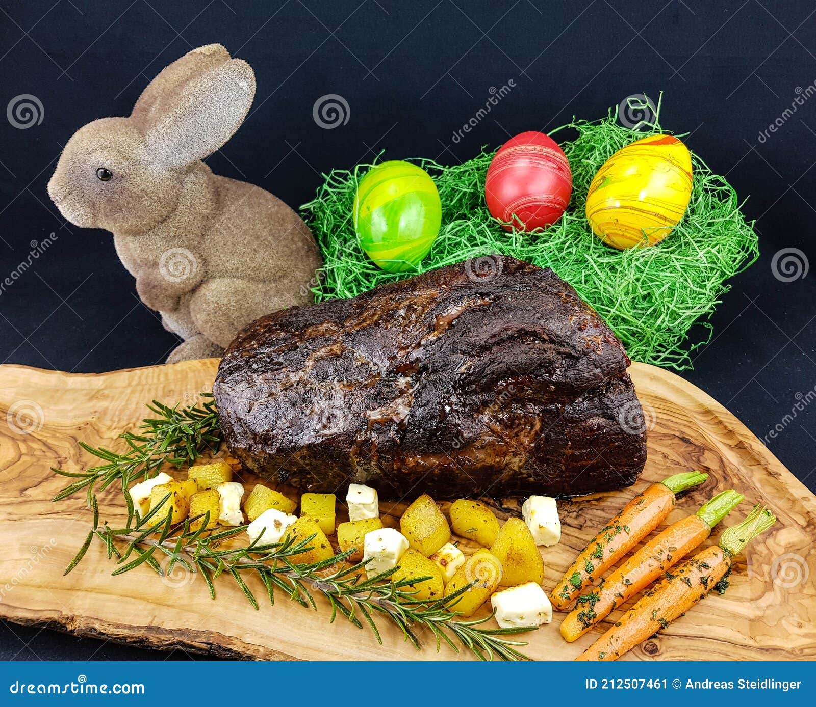 An easter roast stock image. Image of lunch, hickory - 212507461