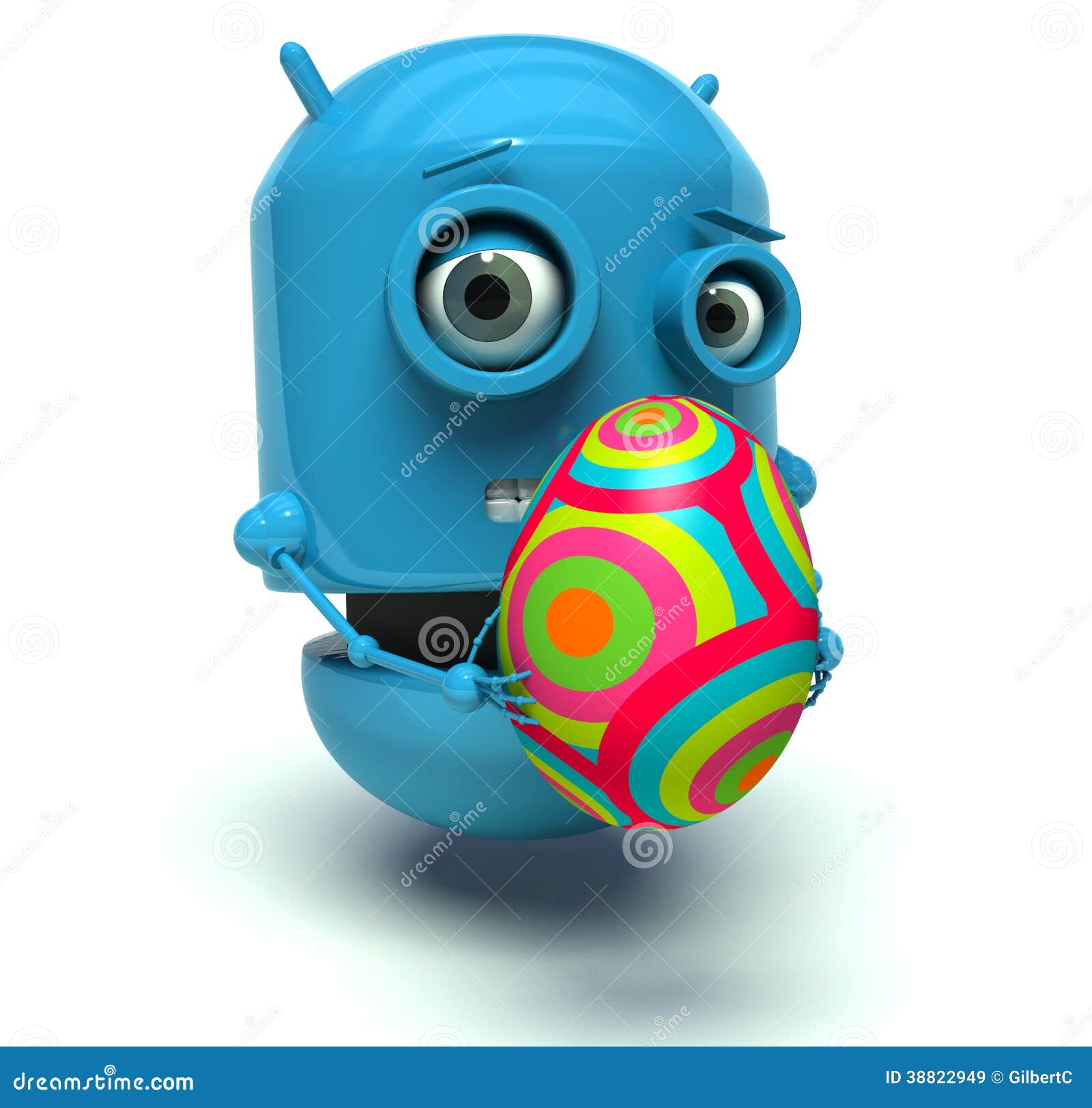 Easter robot stock illustration. Illustration of cute - 38822949