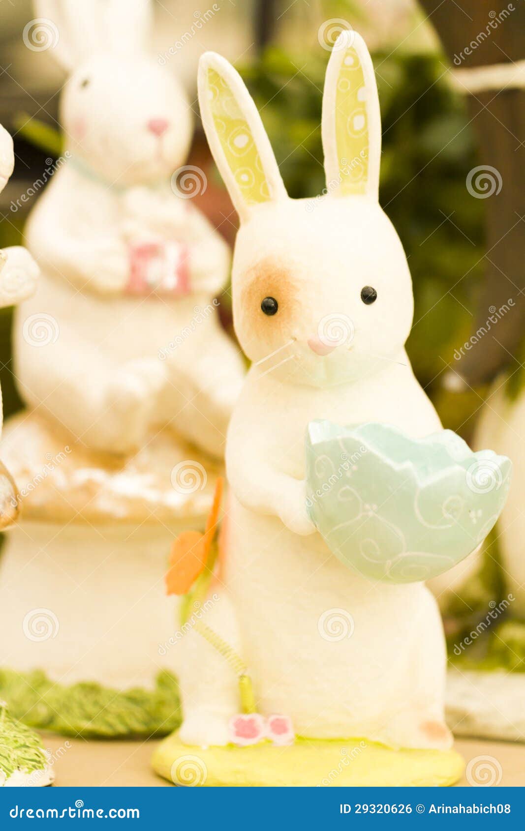 Easter rubbit stock photo. Image of plush, green, rabbit - 29320626