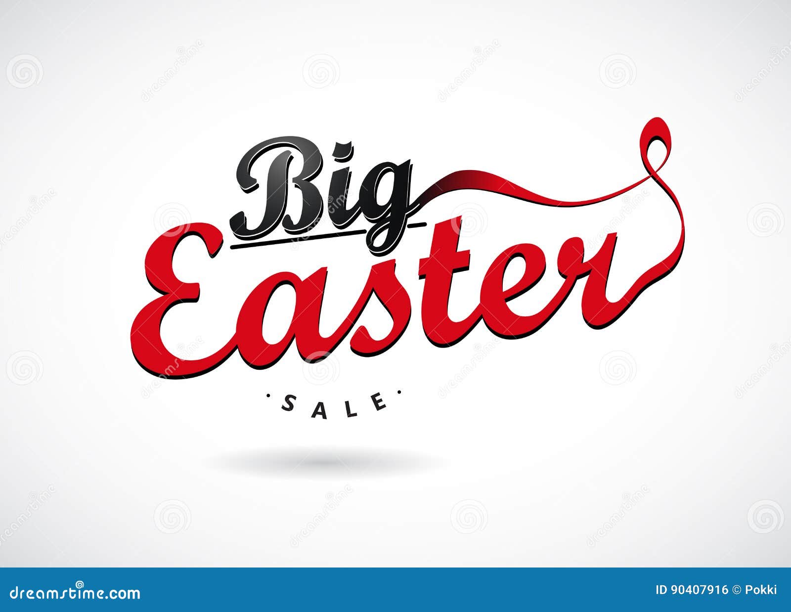 Easter Sale Labels with Ribbons. Stock Vector - Illustration of ...