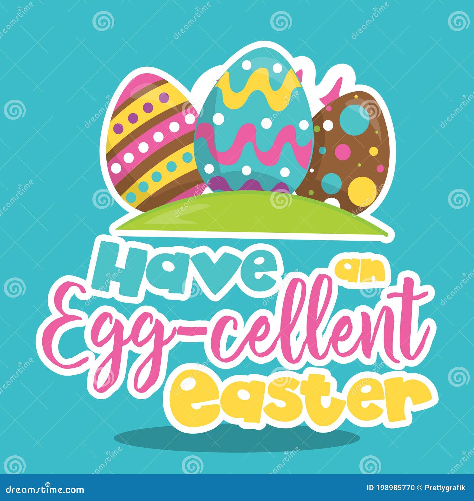 Easter Saying Egg Cellent 05 Stock Vector - Illustration of cartoon ...