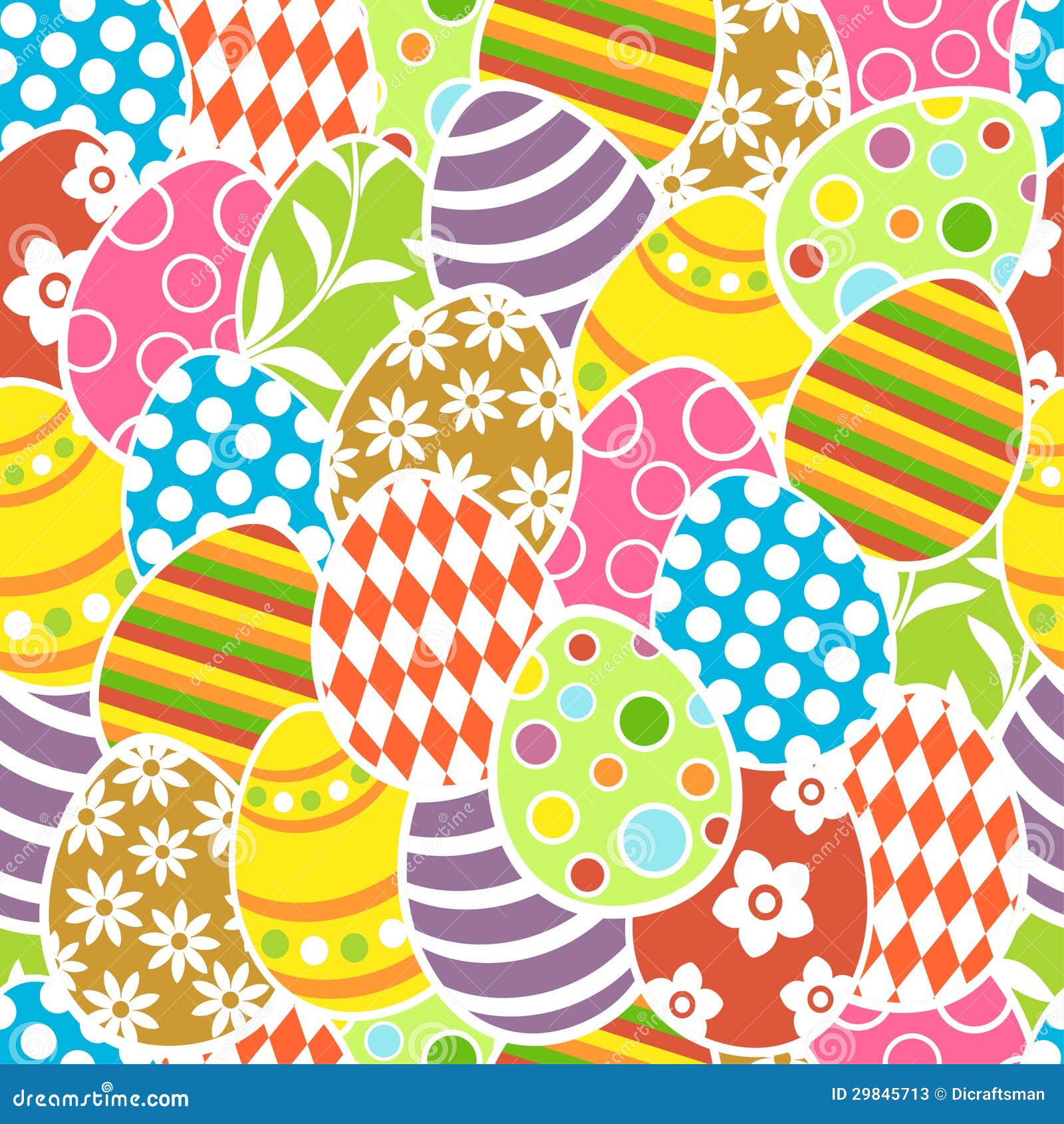 Easter seamless background stock vector. Illustration of craft - 29845713