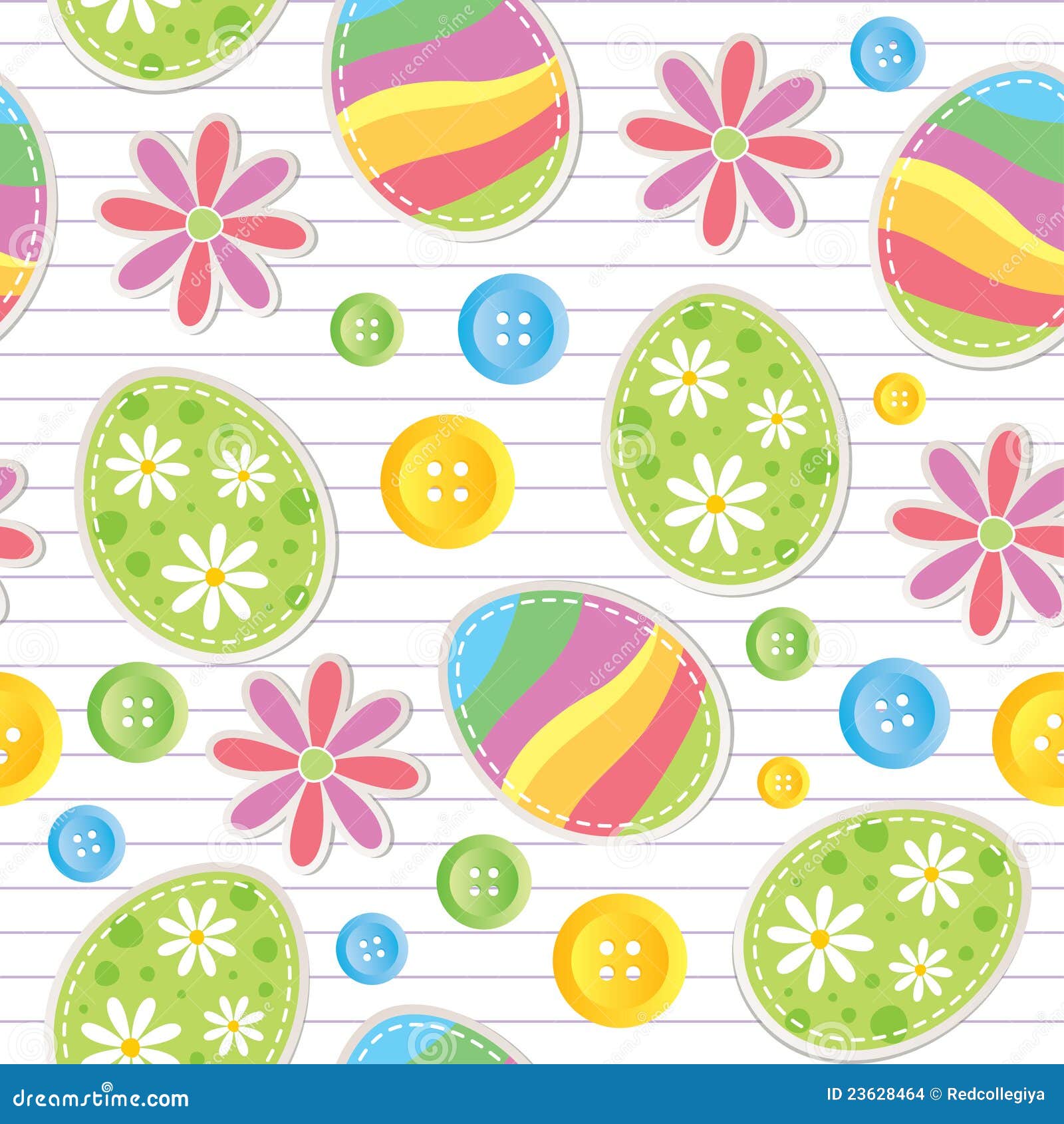 Easter seamless pattern stock vector. Illustration of color - 23628464