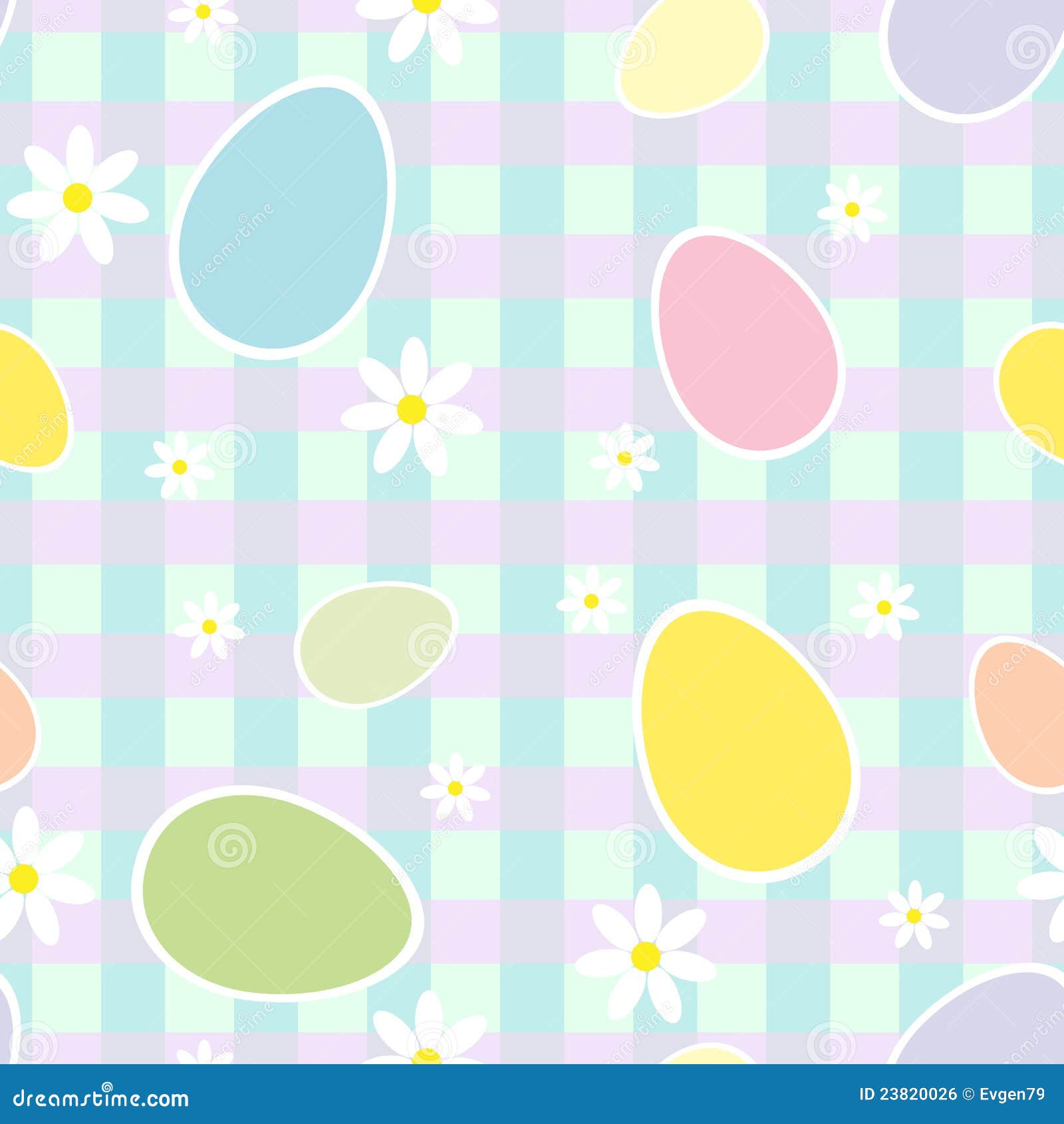 Easter seamless pattern stock vector. Illustration of color - 23820026