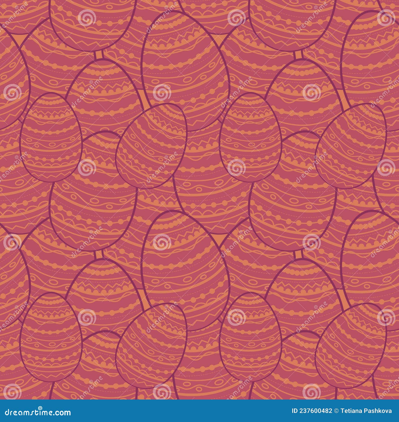 Easter Seamless Pattern with Eggs for Wallpaper and Fabrics and ...